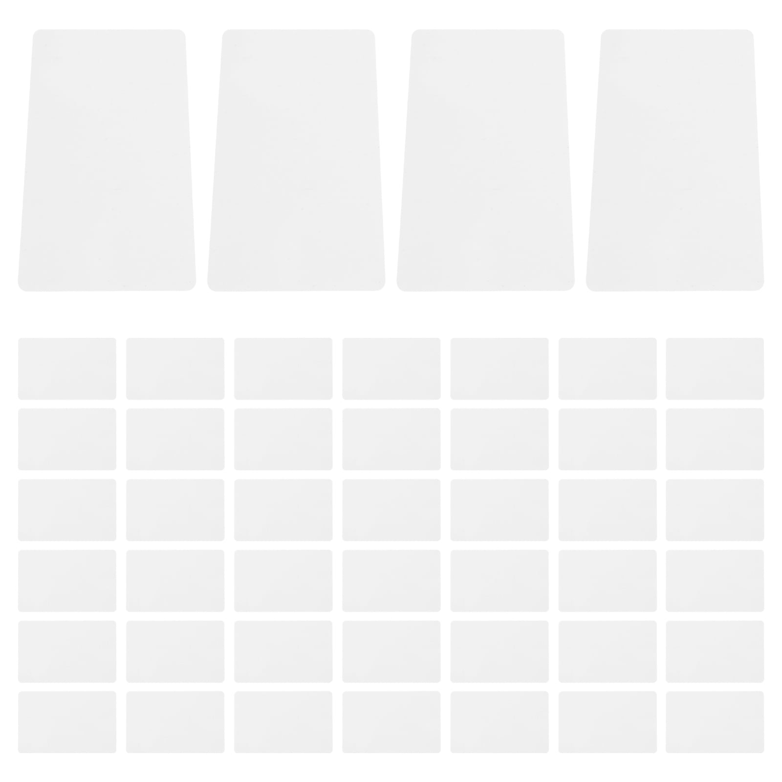UPOUART 50pcs Double Sided Printable Pvc Cards Blank Plastic Cards For ...
