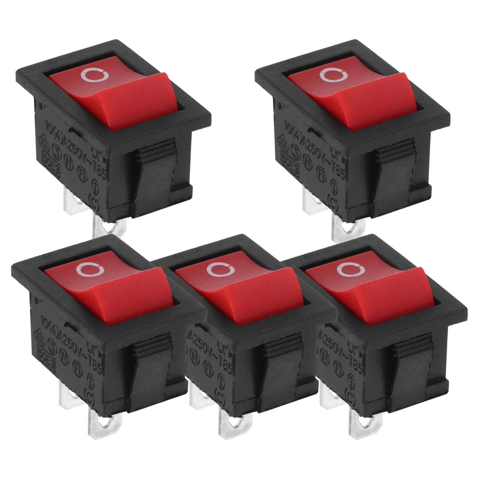 UPOUART 5Pcs Black Boat Toggle Switch Replacement with Red Light for ...