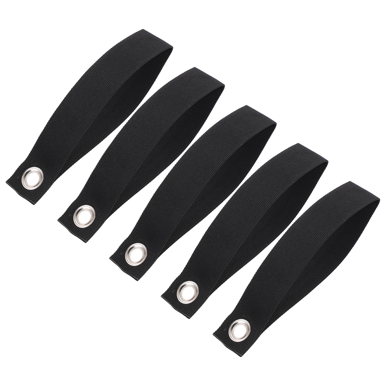 UPOUART Hood Loop Straps Canoe Anchor Straps Black Webbing Metal for ...