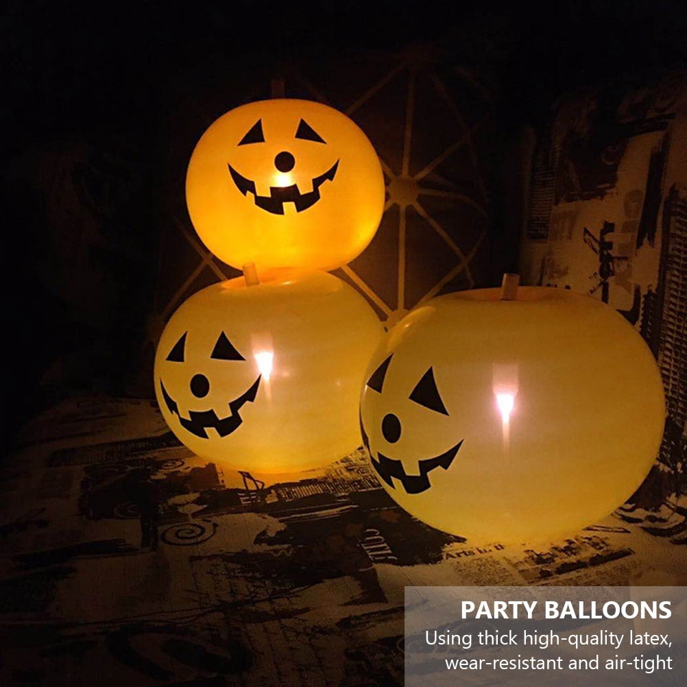 UPOUART Horror Balloons Orange Inflatable Pumpkin Shape 5Pack - Walmart.com