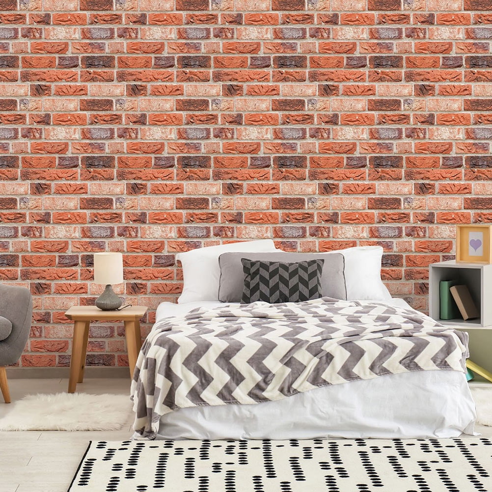 UPOUART 5Pcs Multi Color Peel and Stick Wallpaper Modern Brick Room ...