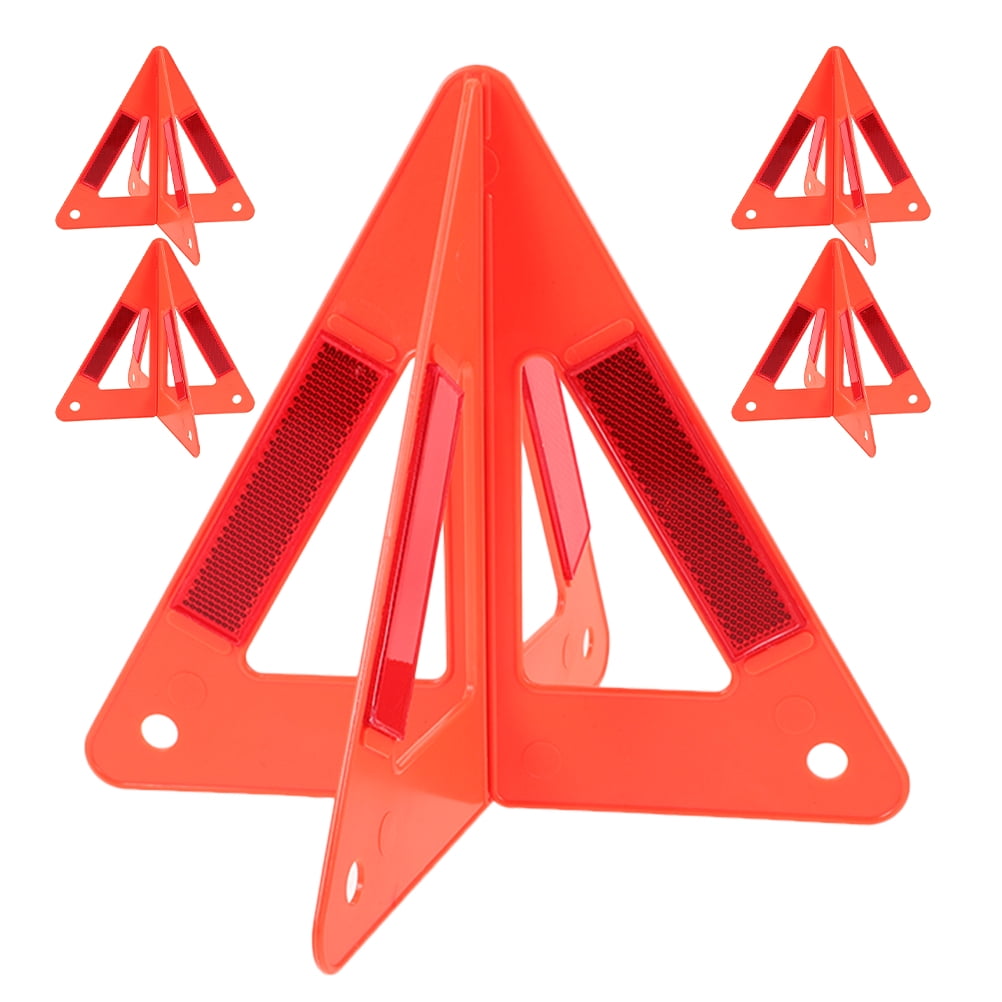 UPOUART Red Reflective Triangle 5Pcs 10.1X10.1X8.9In - Walmart.com
