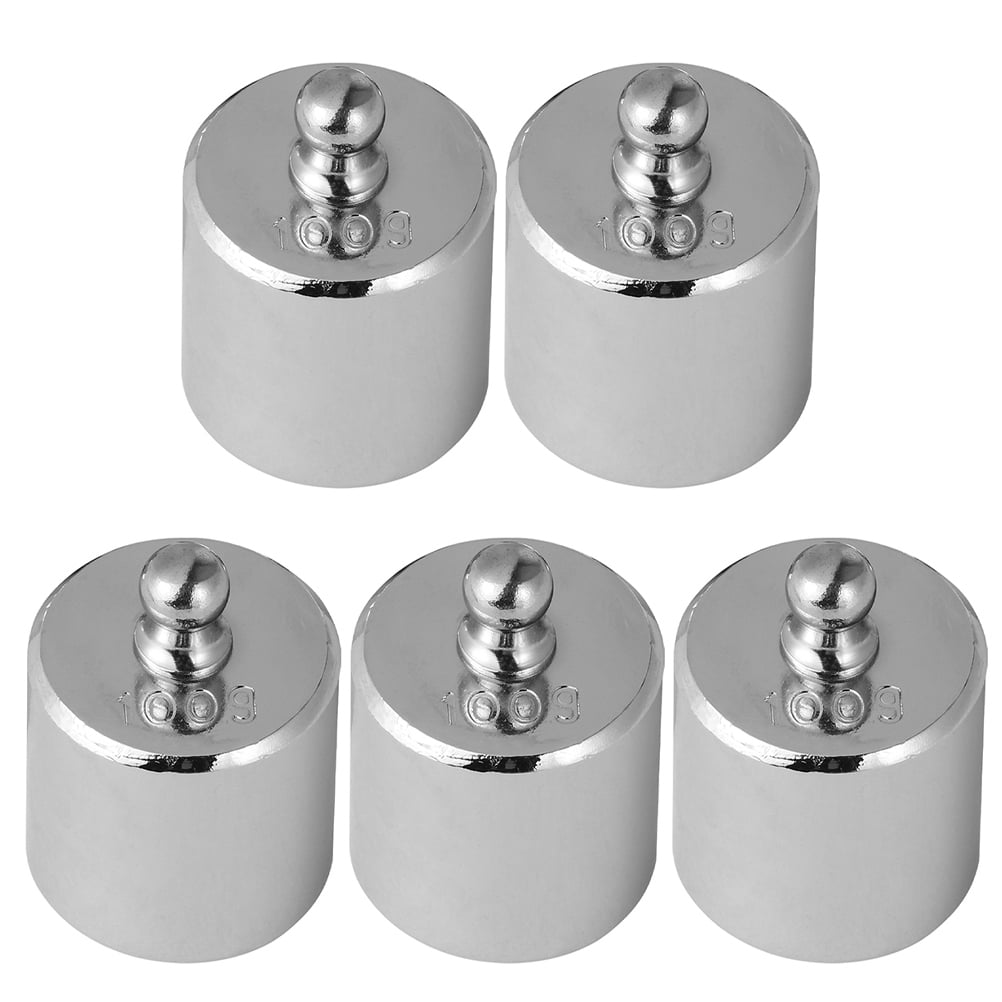 UPOUART 5Pcs Scale Weights Set Steel for Balance Adjustment Laboratory ...