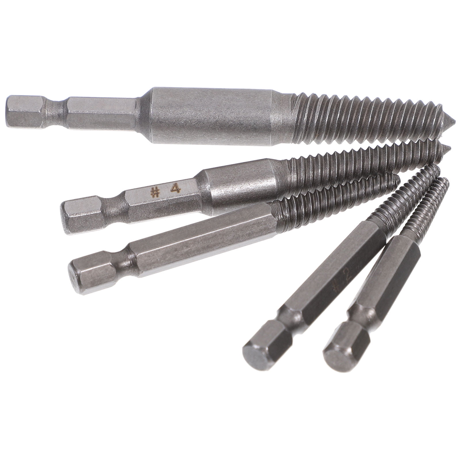 UPOUART 5Pcs Screw Extractor Set in Black for Removing Stripped Screws ...