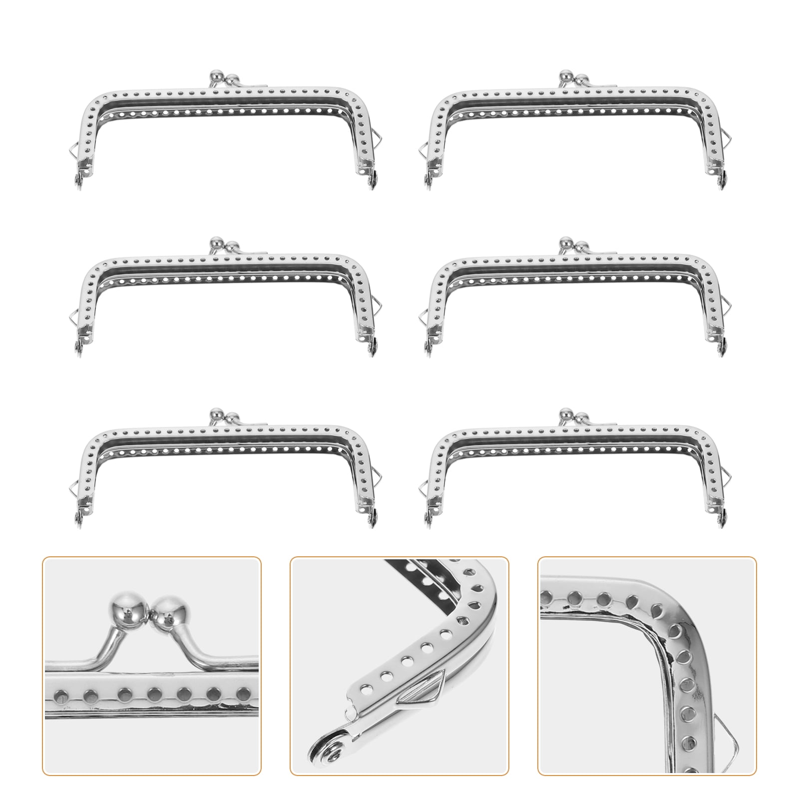 UPOUART 5Set Handbag Handles for Bag Making Iron Alloy Material D ...