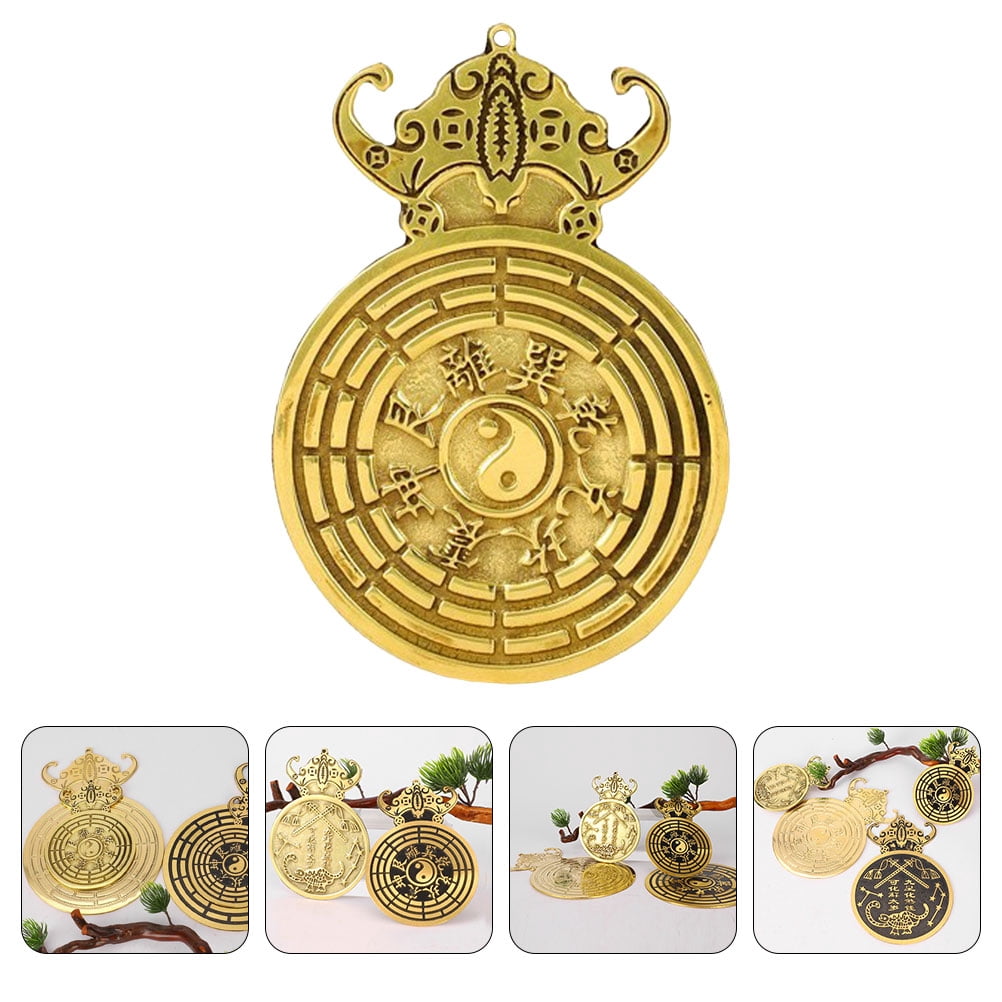 UPOUART 6Pack Copper Mirror Chinese Decorations Golden For Living Room ...