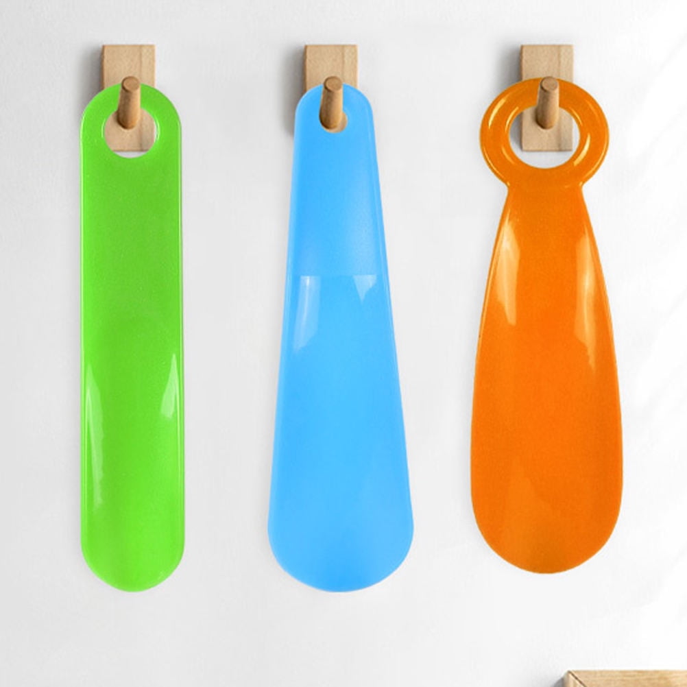 UPOUART 6Pcs Blue Shoehorn Wear Shoes Helper Circular Plastic 16.40X4 ...