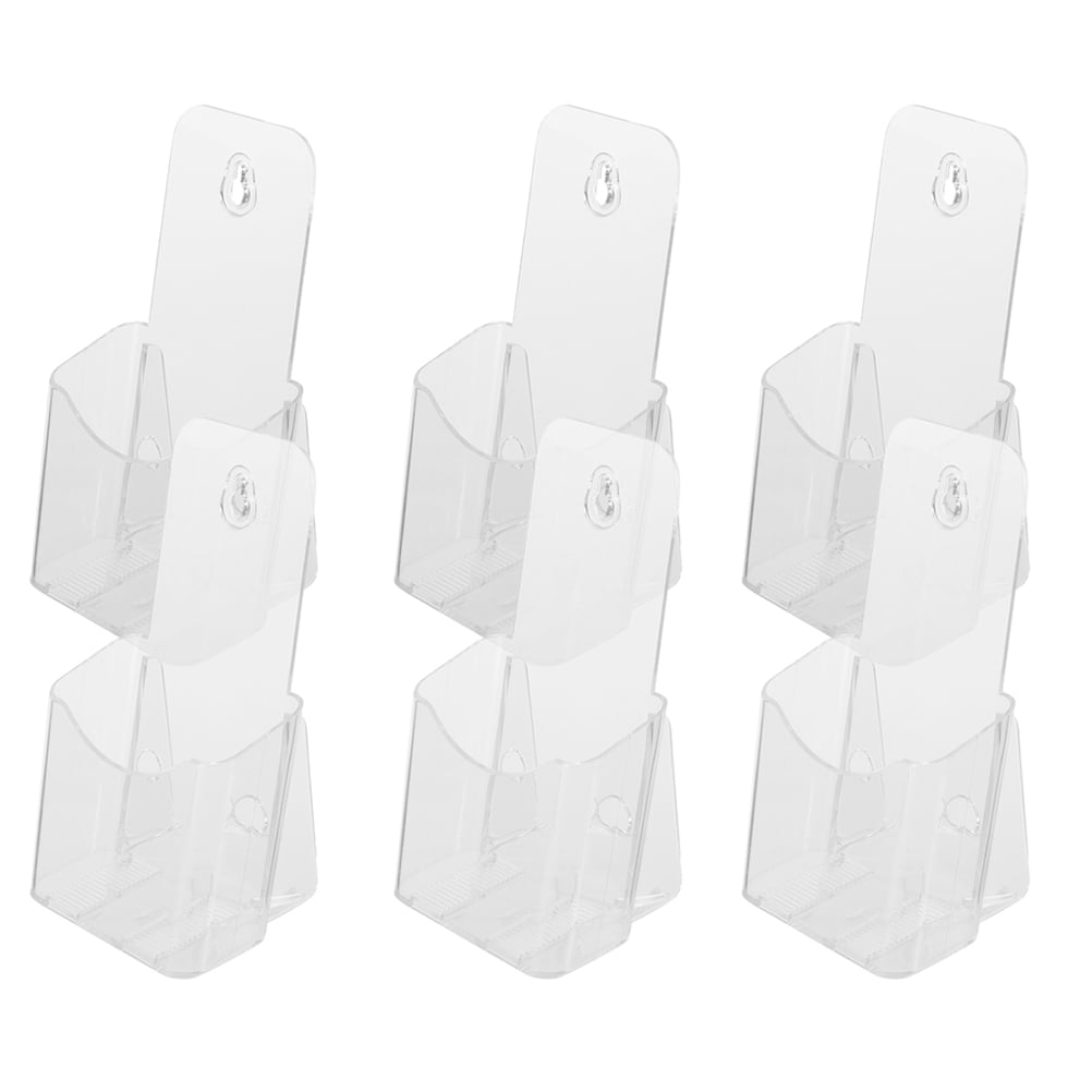 UPOUART 6Pcs Clear Acrylic Pamphlet Holder for Conference Table with ...