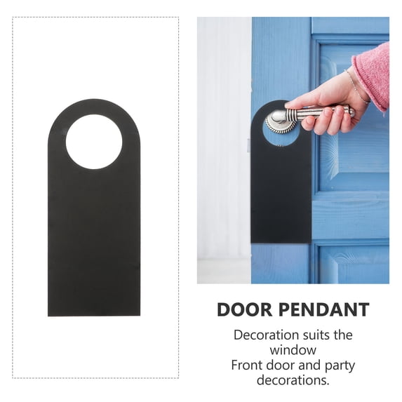 UPOUART Hanging Door Tags Doorknob Sign Board Wood Blank Design 6Pack ...