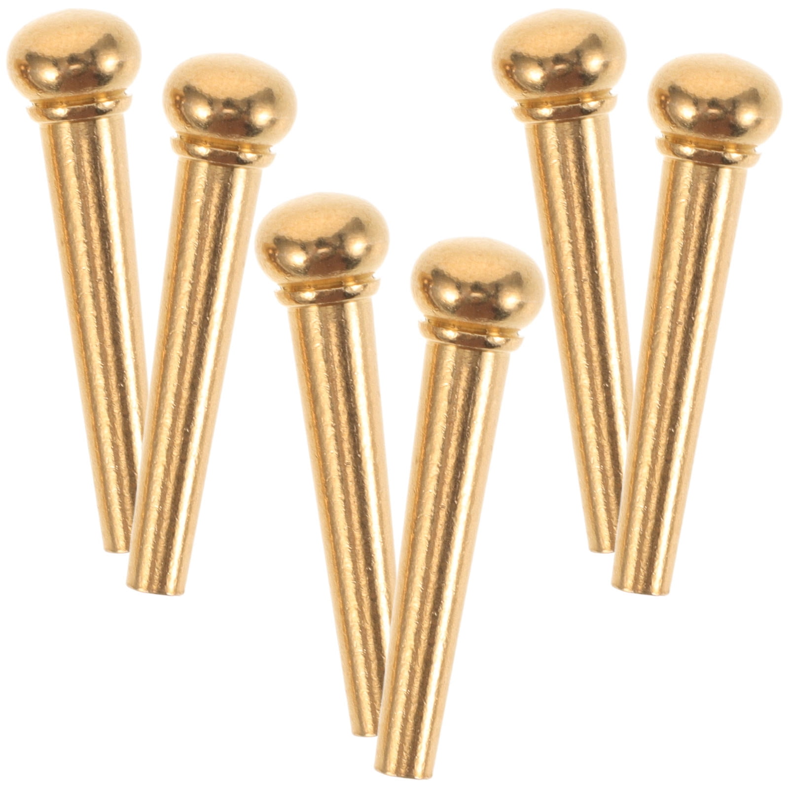 UPOUART 6Pcs Golden Cow Bone Guitar Bridge Pins for Beginners and ...