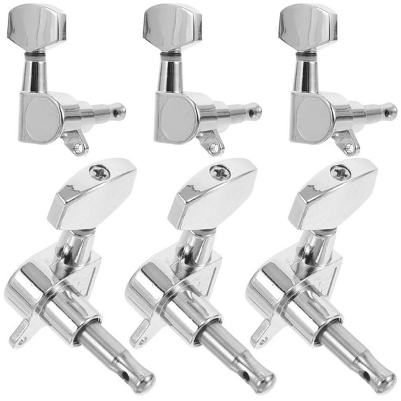UPOUART 6Pcs Guitar Tuning Peg Button Silver Tuning Machine Head For ...