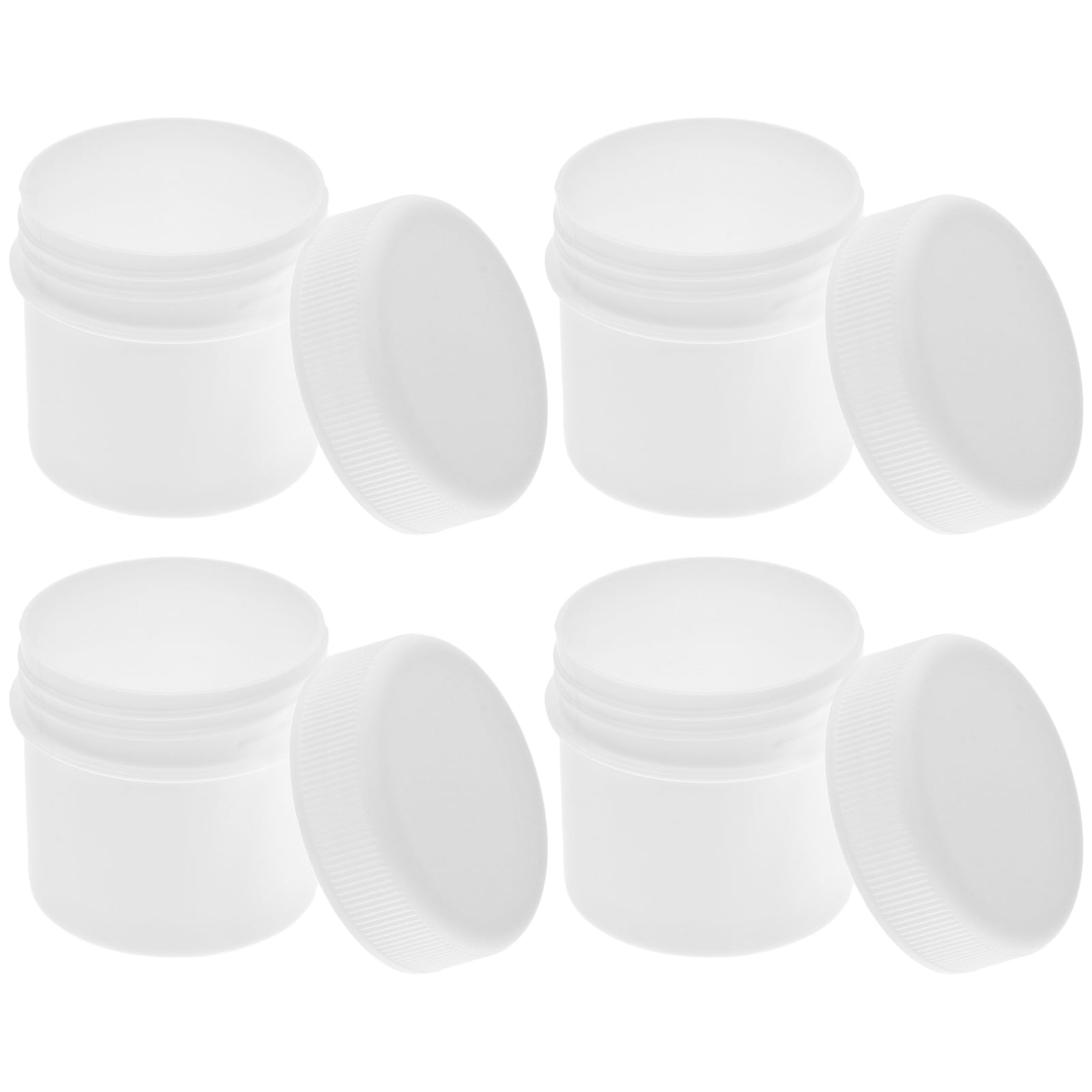UPOUART Set of 6 Small White Paint Containers Lids for Art, Craft ...