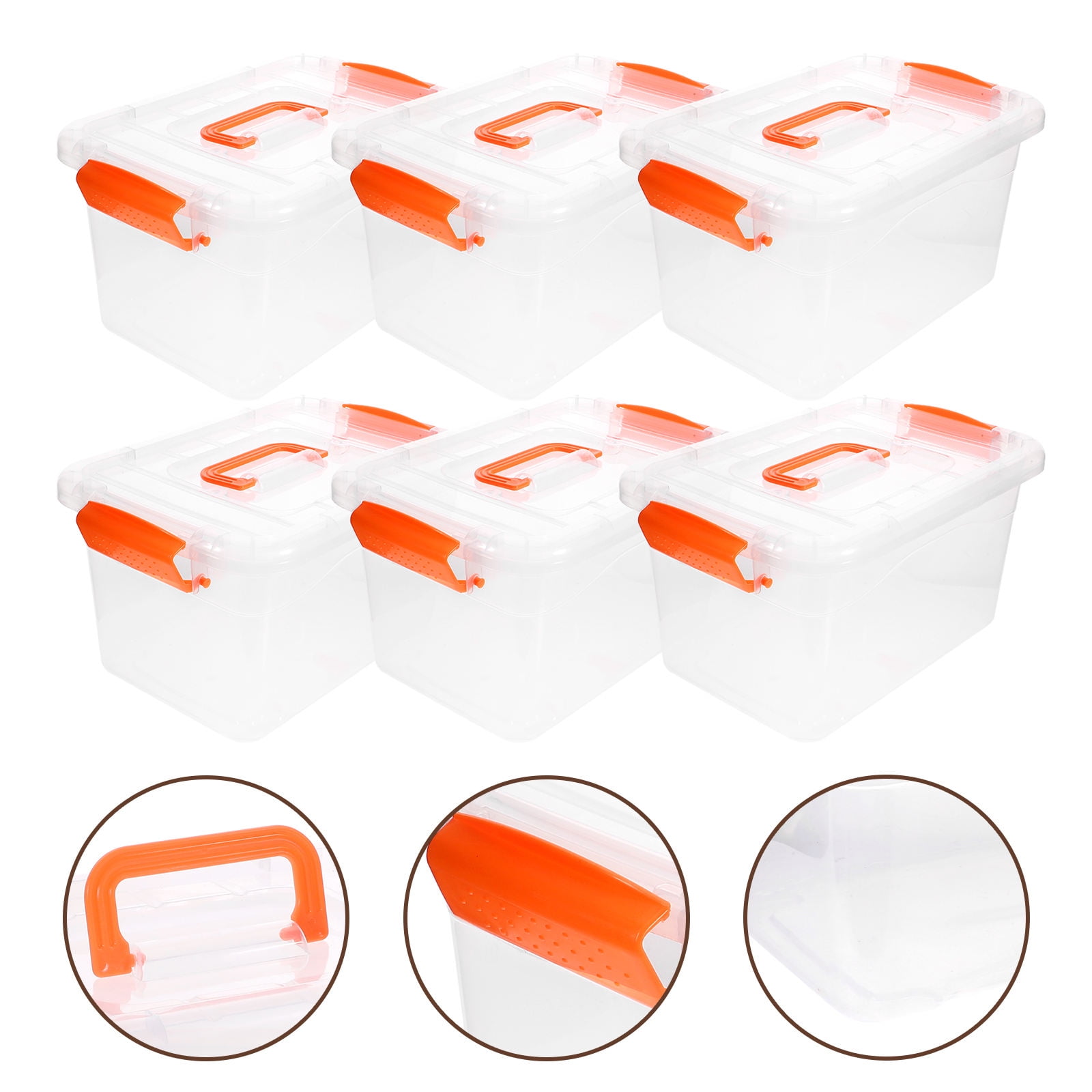UPOUART Transparent PP ABS 3L Storage Containers with Lids for Kitchen ...