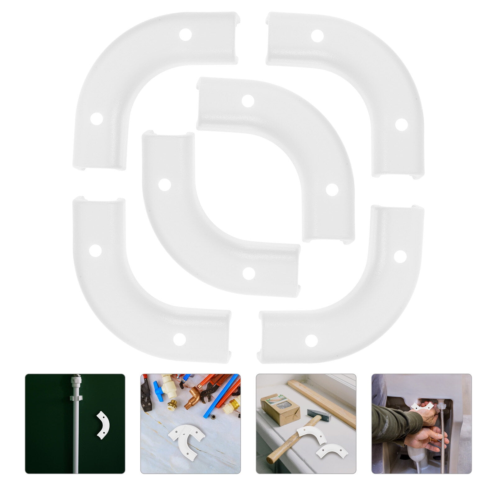UPOUART Conduit Clamp Elbow Conduit Bend Clip White POM 6PCS - Walmart.com