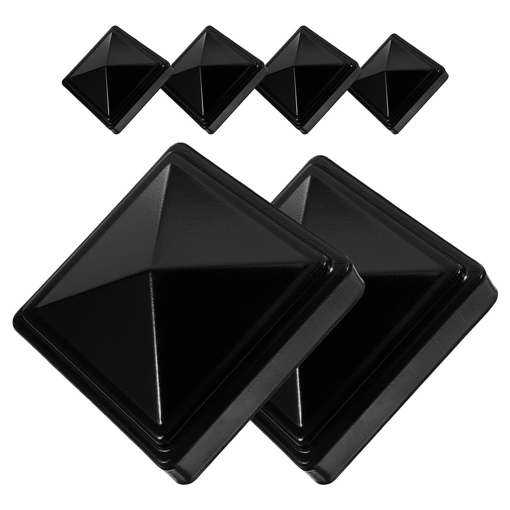 UPOUART 6pcs Fence End Cap Galvanized Iron Sheet for Fence Posts ...