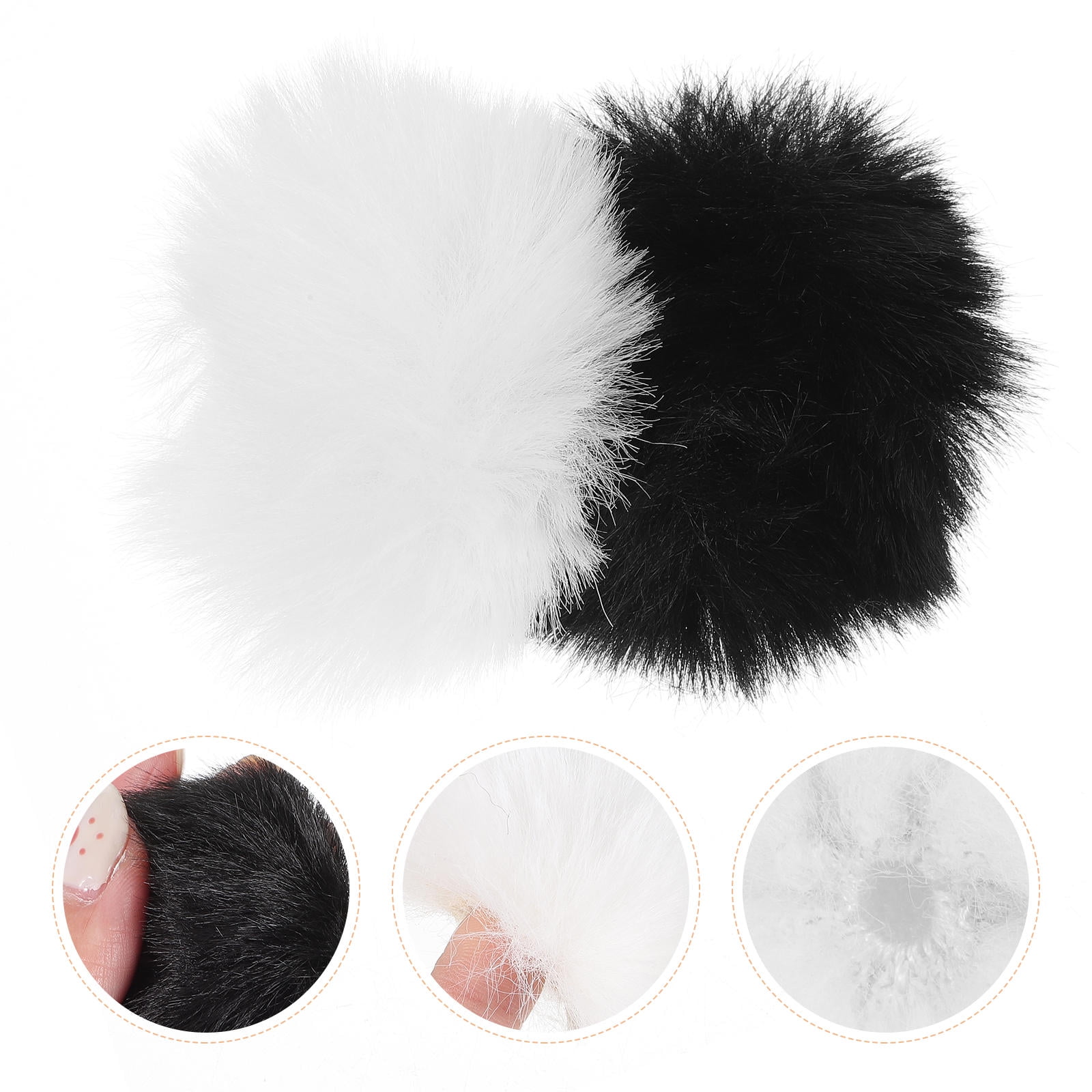 UPOUART 6pcs Microphone Windscreen Kit Furry Windproof Cover For Sound ...