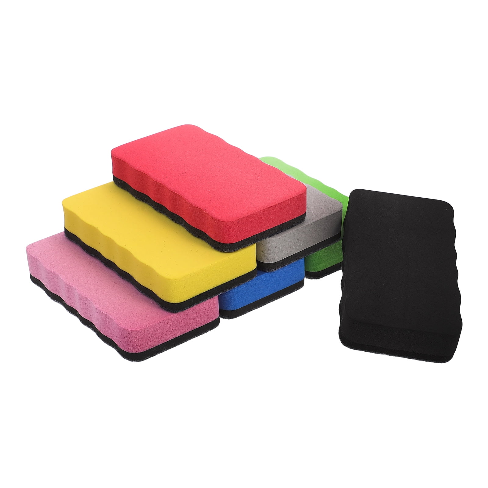 UPOUART 7Pcs Office Dry Erase Erasers Assorted Colors Reusable ...
