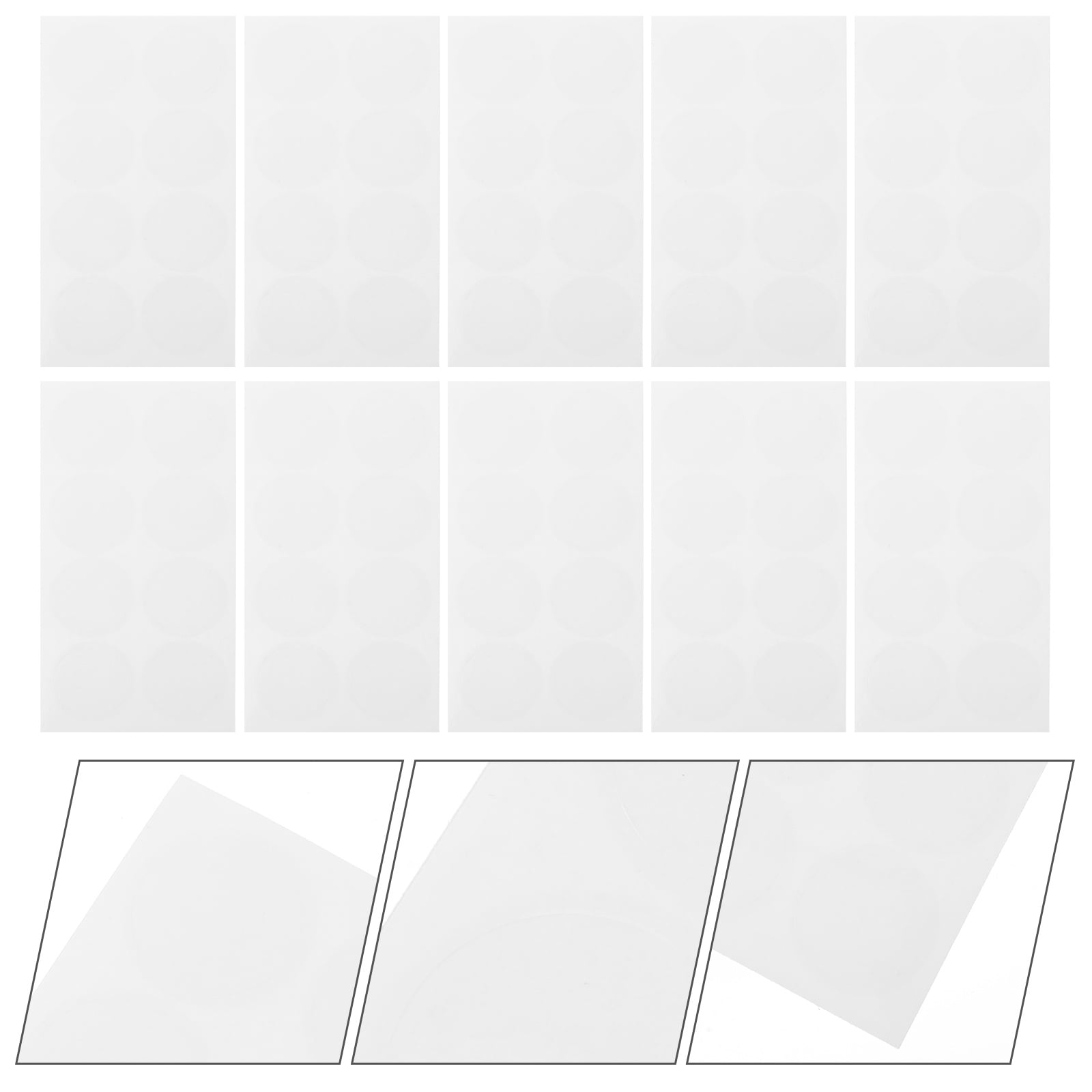 UPOUART 8 Pcs Sheet 10 Sheets Anti Collision Window Stickers for UV ...