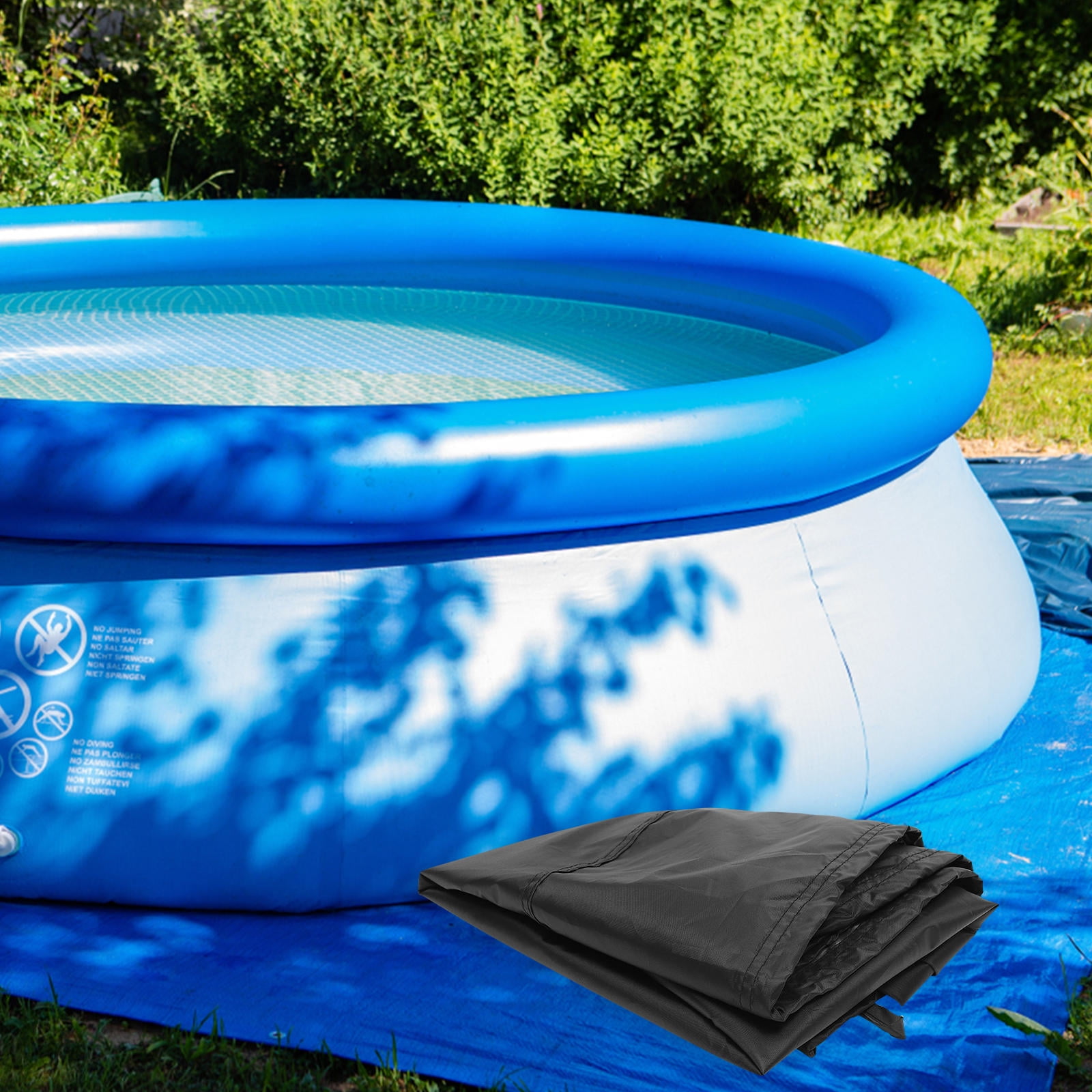 UPOUART 8FT Inflatable Protective Cover for Trampolines with Water ...