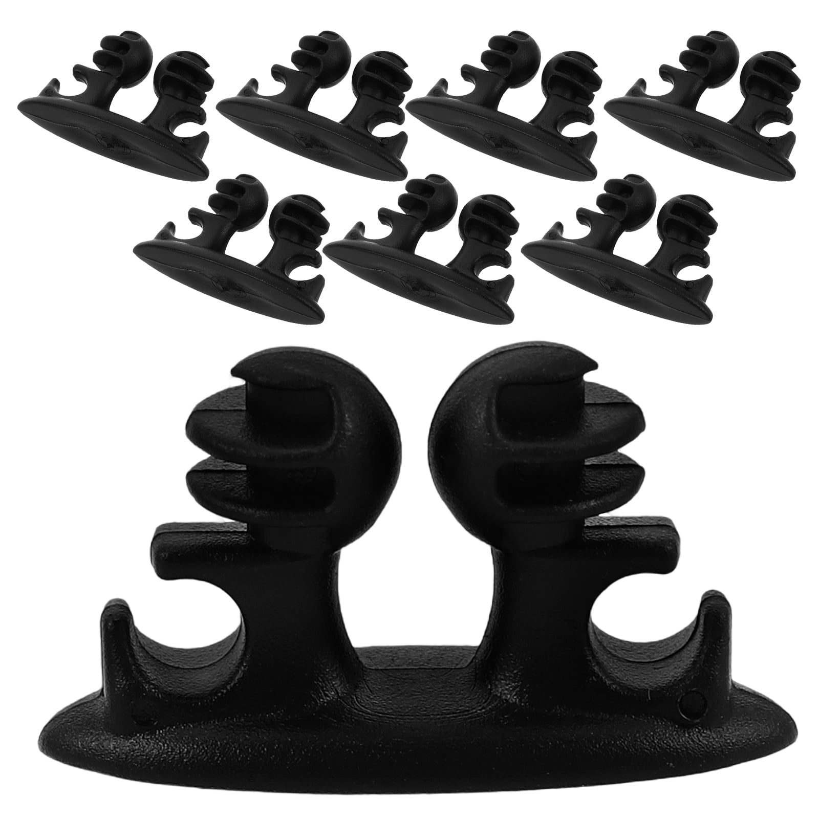UPOUART Rectangular Cable Clips Black PVC 8PCS - Walmart.com