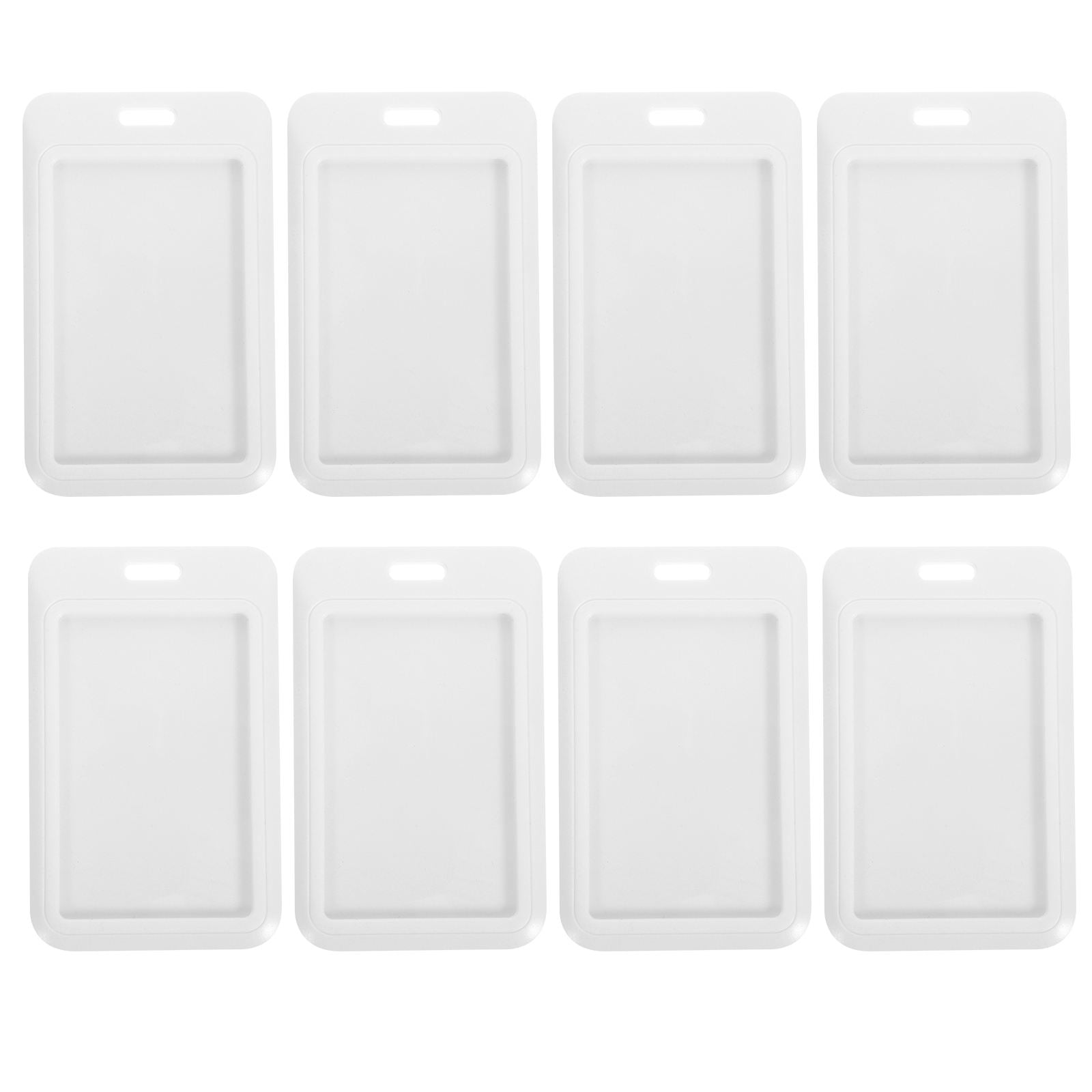 UPOUART 8Pcs Vertical Card Holder Slide Open Badge Cover for Office and ...