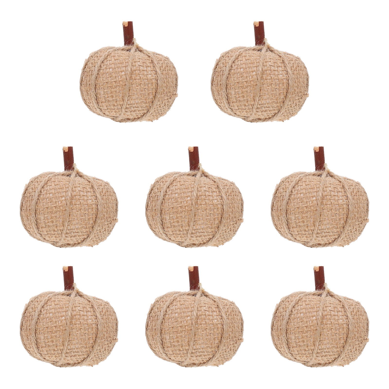 UPOUART 8Pcs Farmhouse Style Simulation Pumpkin Decorations Khaki Color ...
