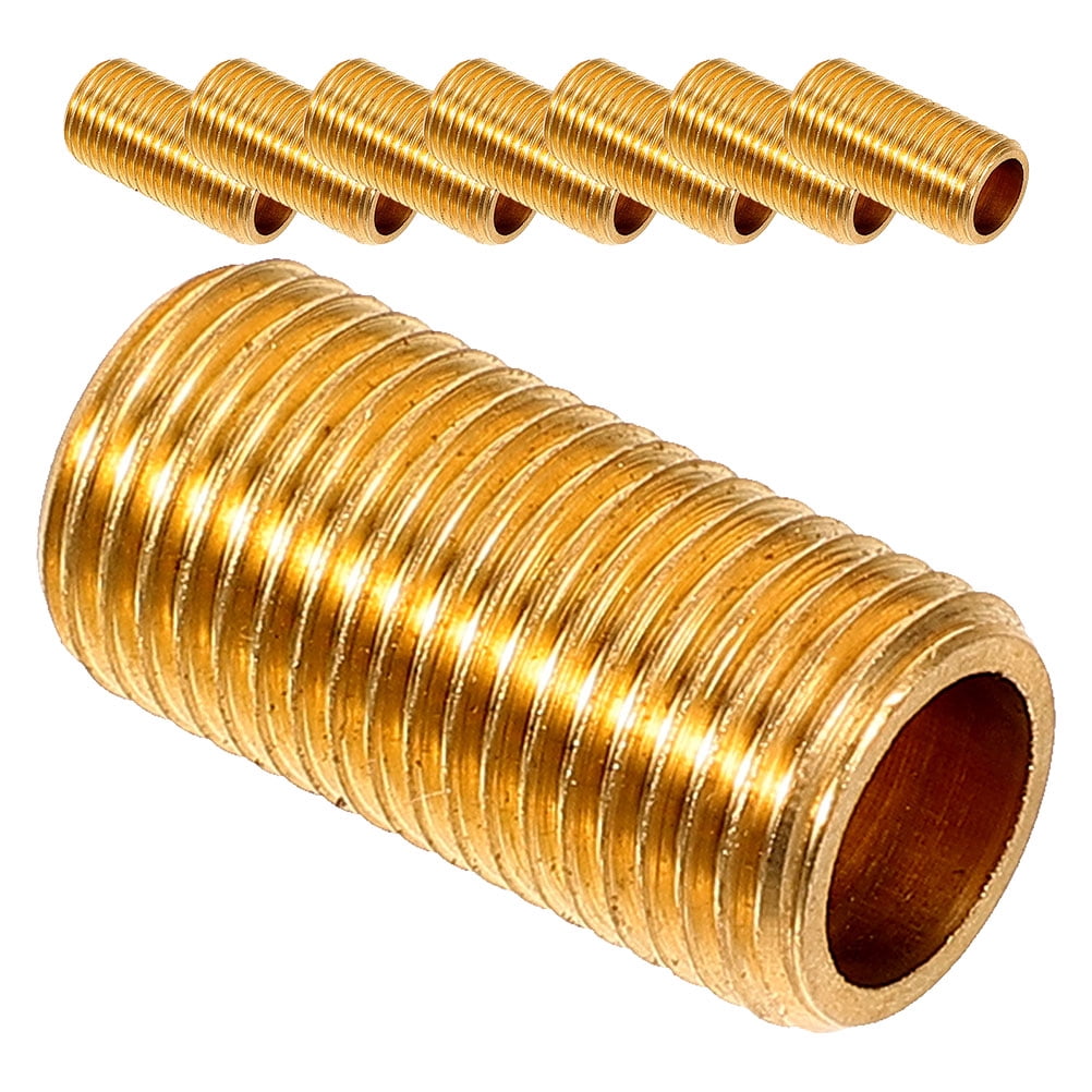 UPOUART 8Pcs Lamp Stem Connectors Brass Threaded Parts for Lighting ...