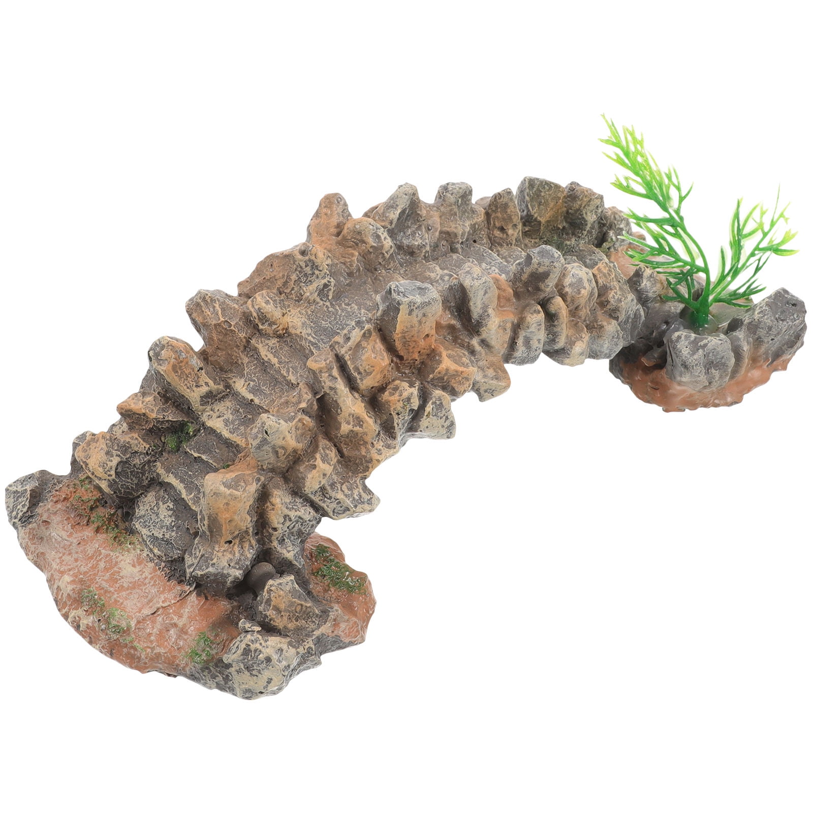 UPOUART Aquarium Decor Bridge Miniature Bridge Assorted Color Natural ...