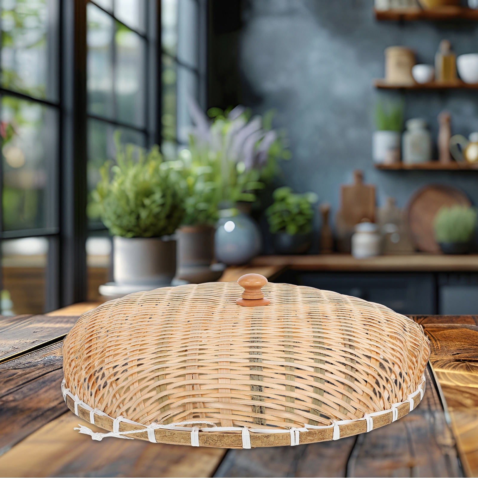 UPOUART Food Dome Cover Bamboo Food Preservation Cover 1Pcs for ...