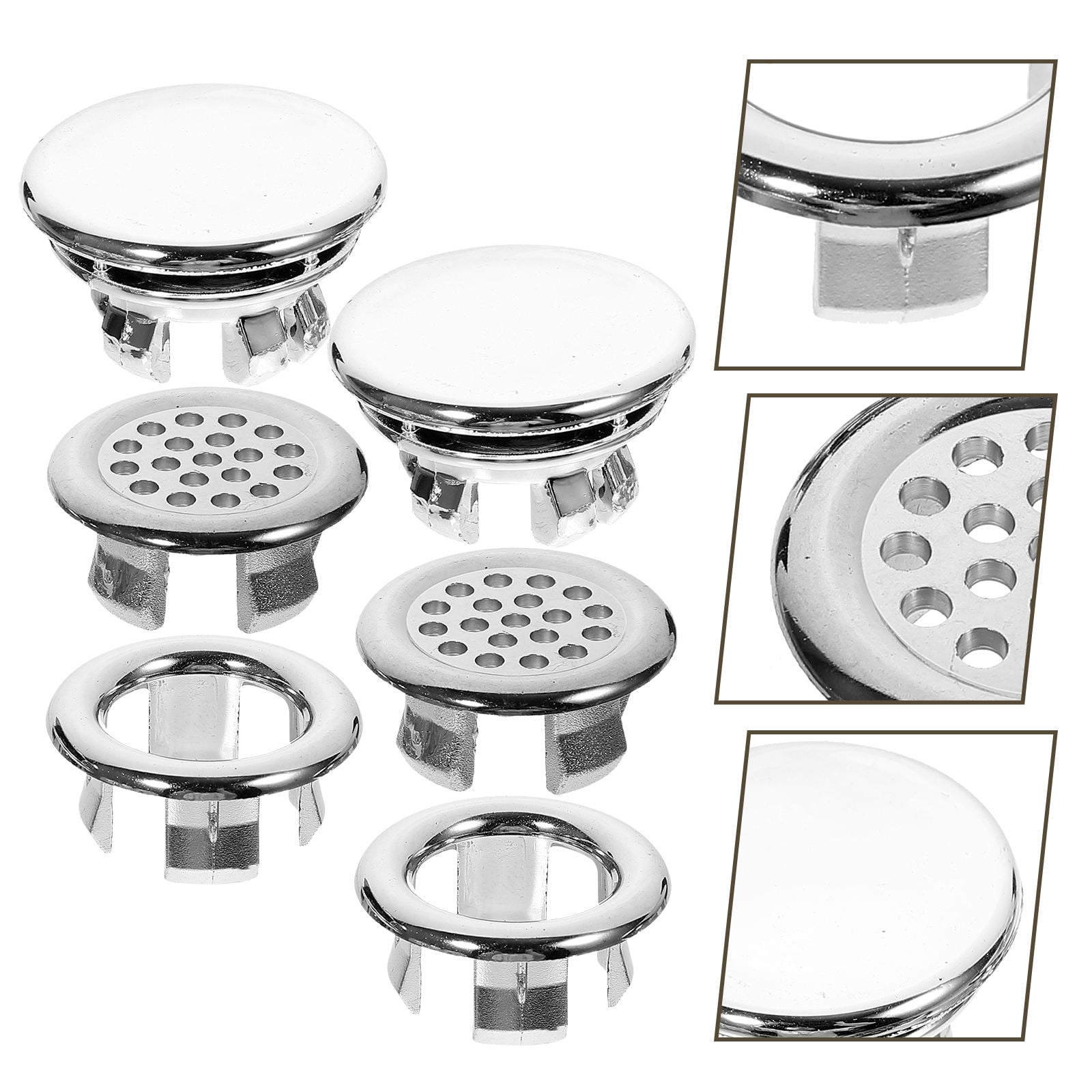 UPOUART 6Pcs Universal Design Round Overflow Drainage Cover for ...