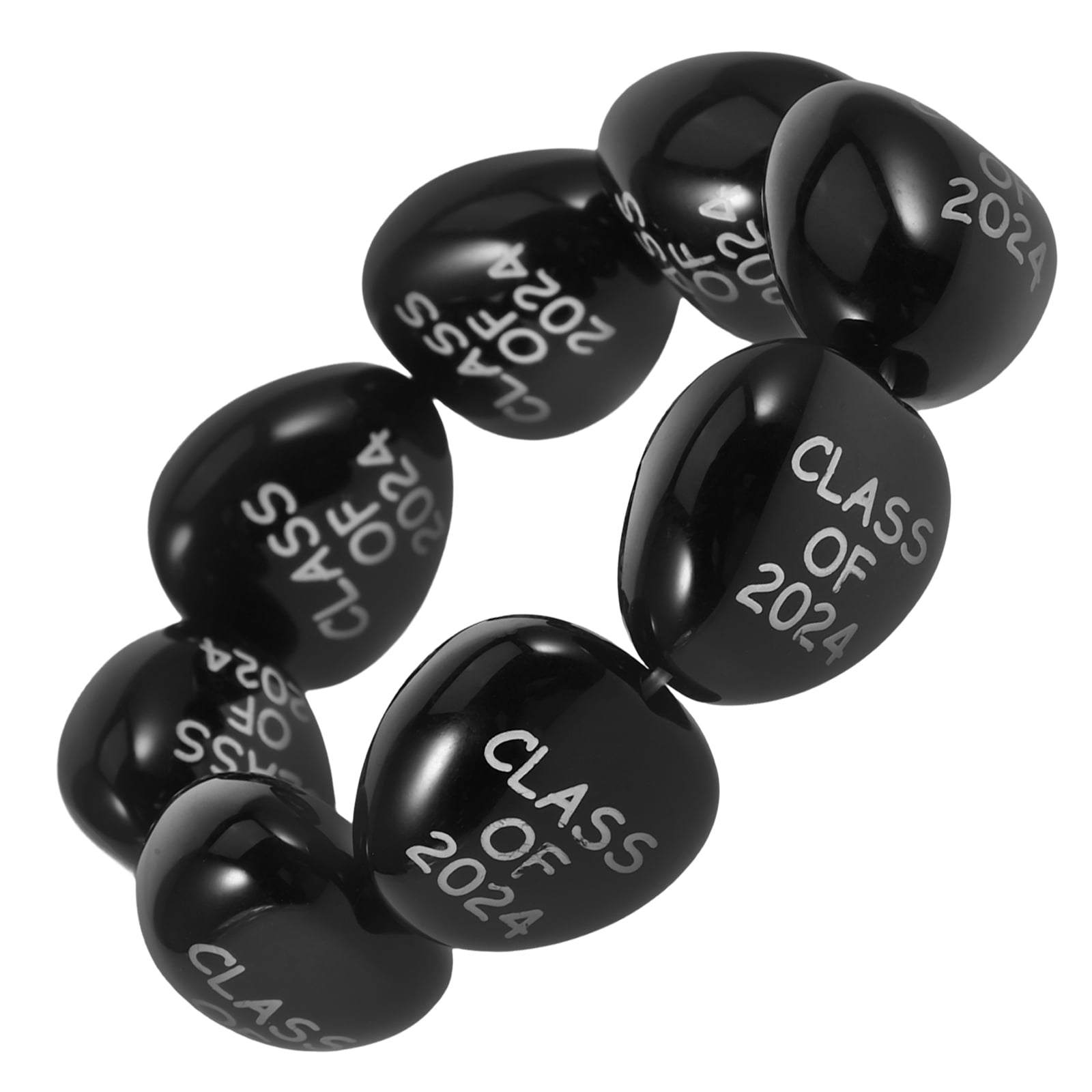 UPOUART Graduation Party Bracelet Black Acrylic Graduation Season Beads ...