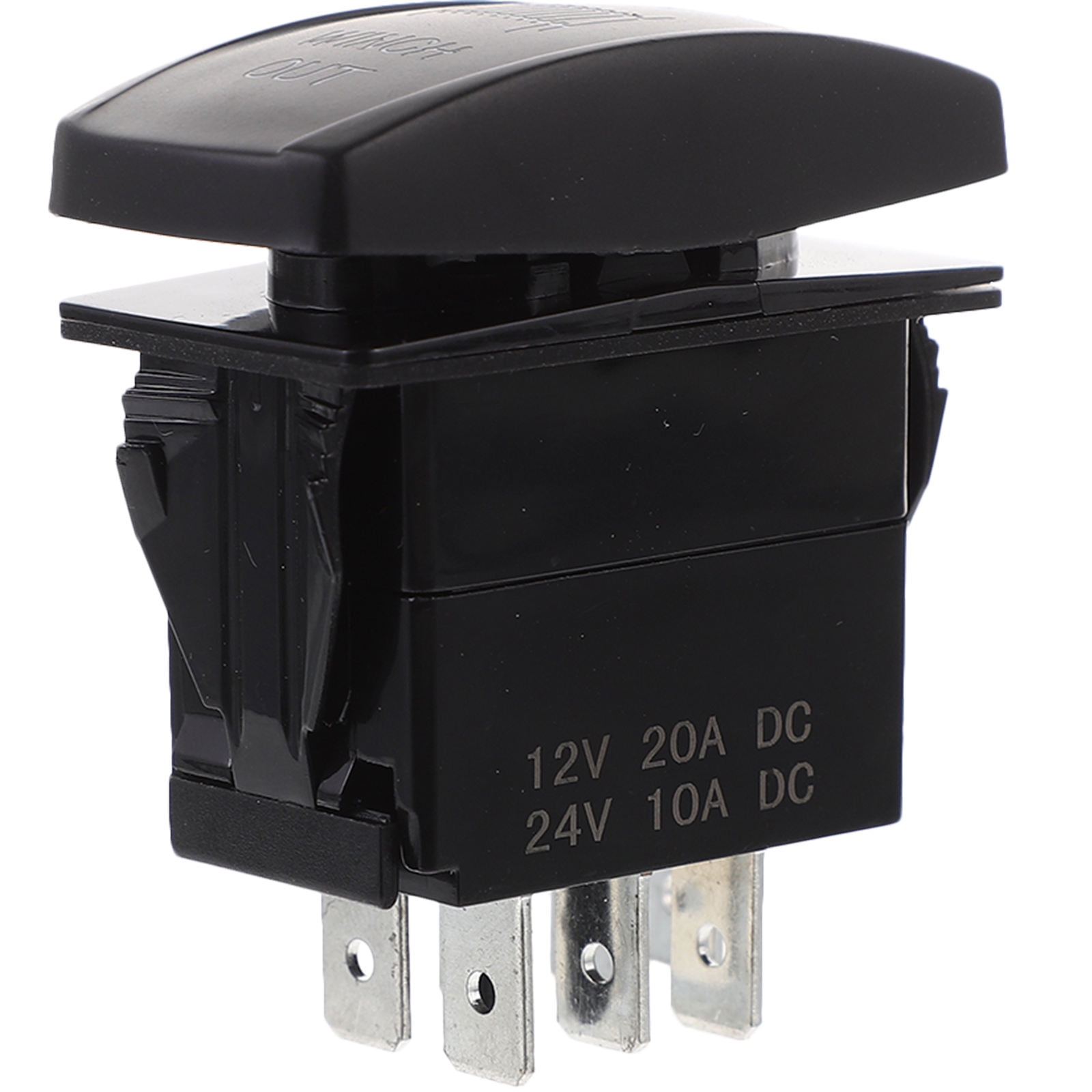 UPOUART Black ABS Rocker Switch for Yachts Boat Toilet Use Easy ...
