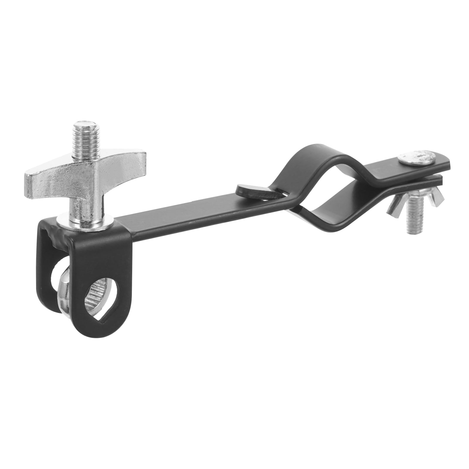 UPOUART Black Drum Cowbell Clamp with Adjustable Ratchet Mount Bracket ...
