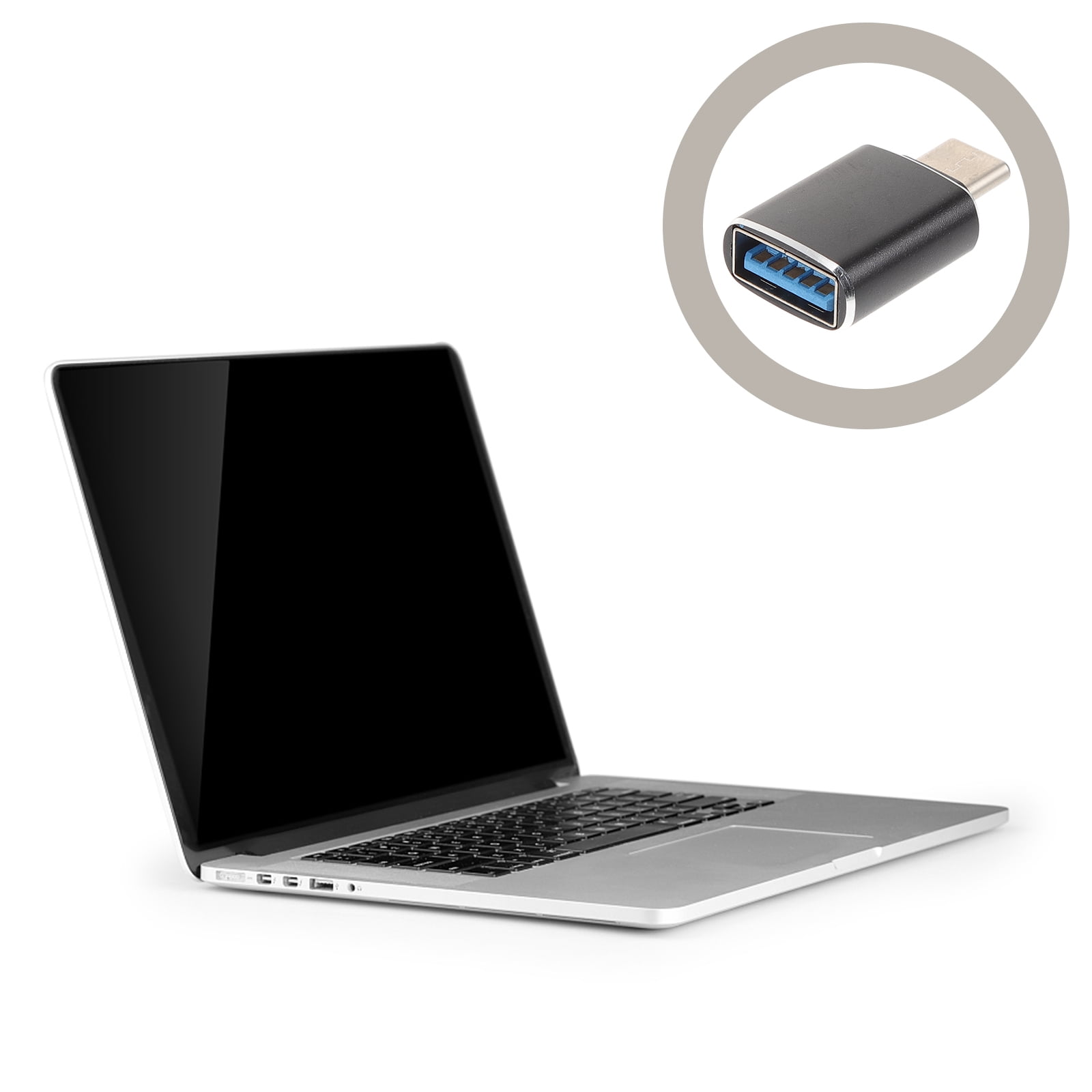 UPOUART Black Rectangular to USB Adapter 1Set for Tech Users and ...