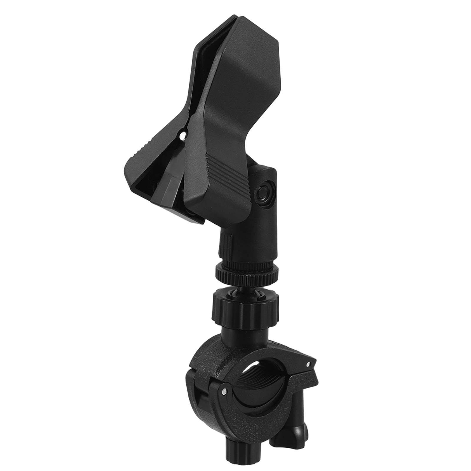 UPOUART Black Triangular Base Microphone Clip Holder with Stable ...