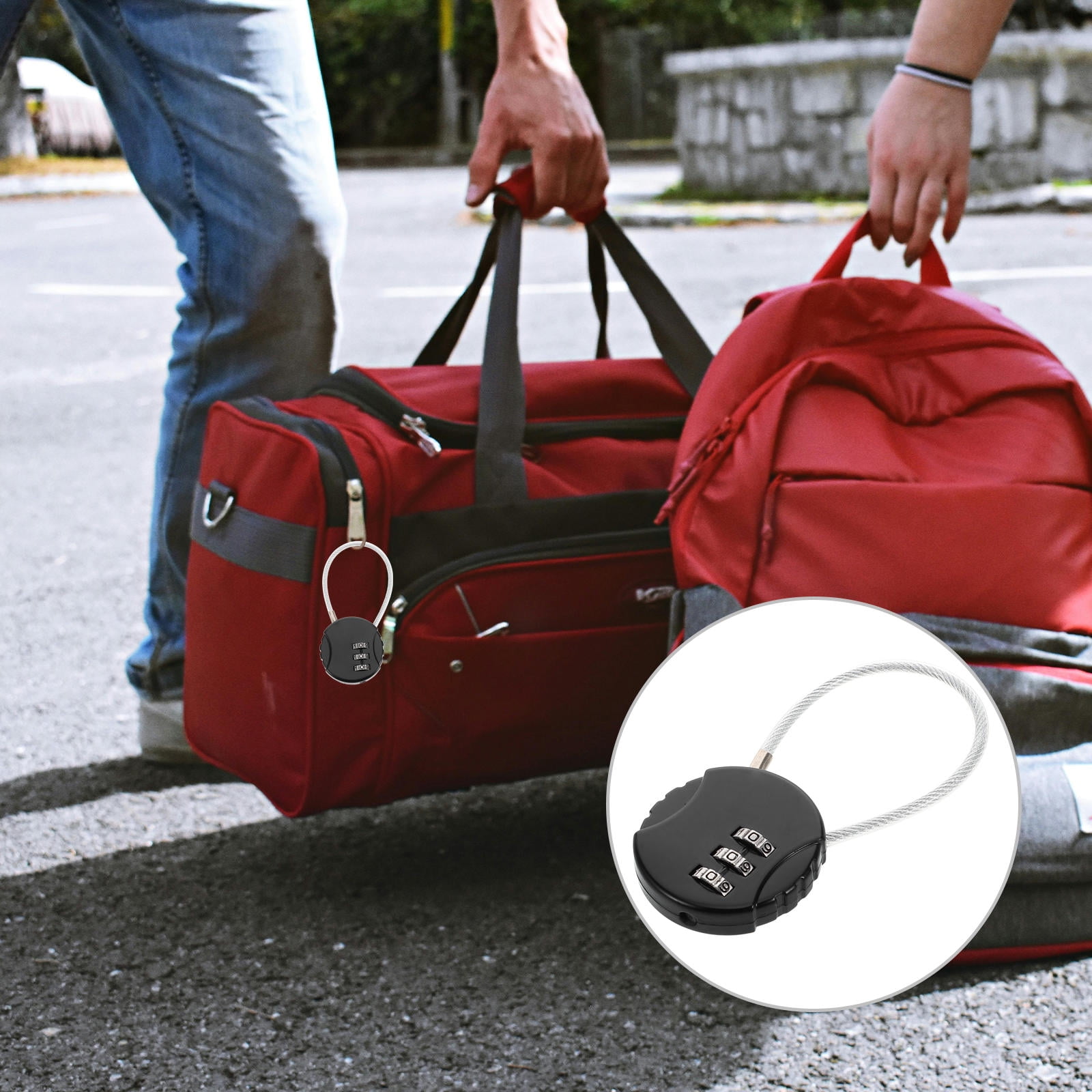 UPOUART Black Zinc Alloy Lock with Number Code for Home Use Multi ...