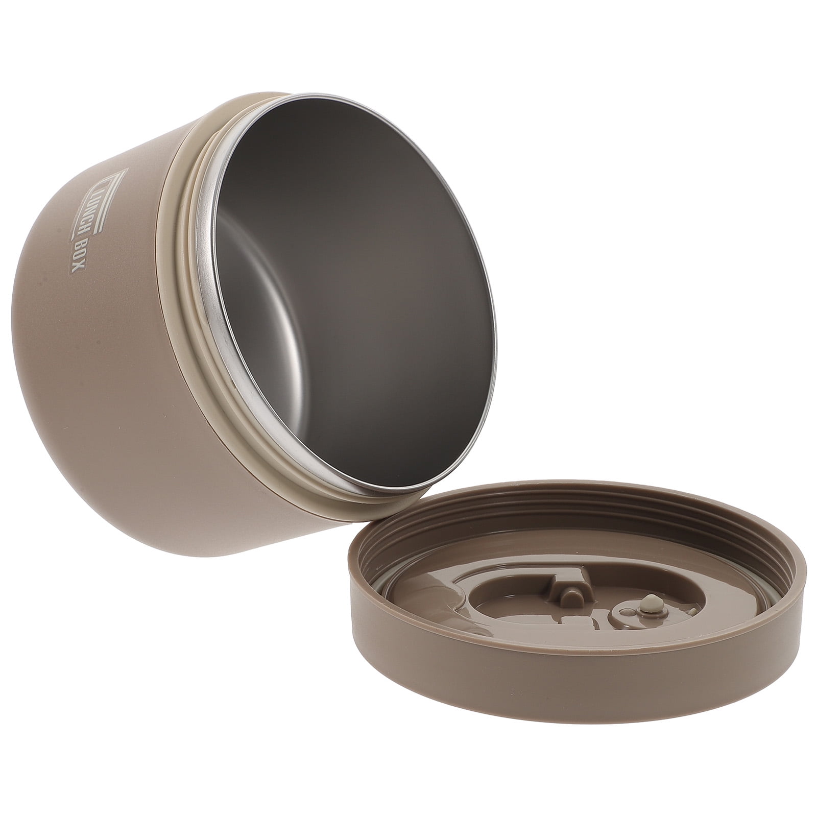 UPOUART Brown Ramen Bowl with Lid Insulated Stainless Steel Food Bowl ...