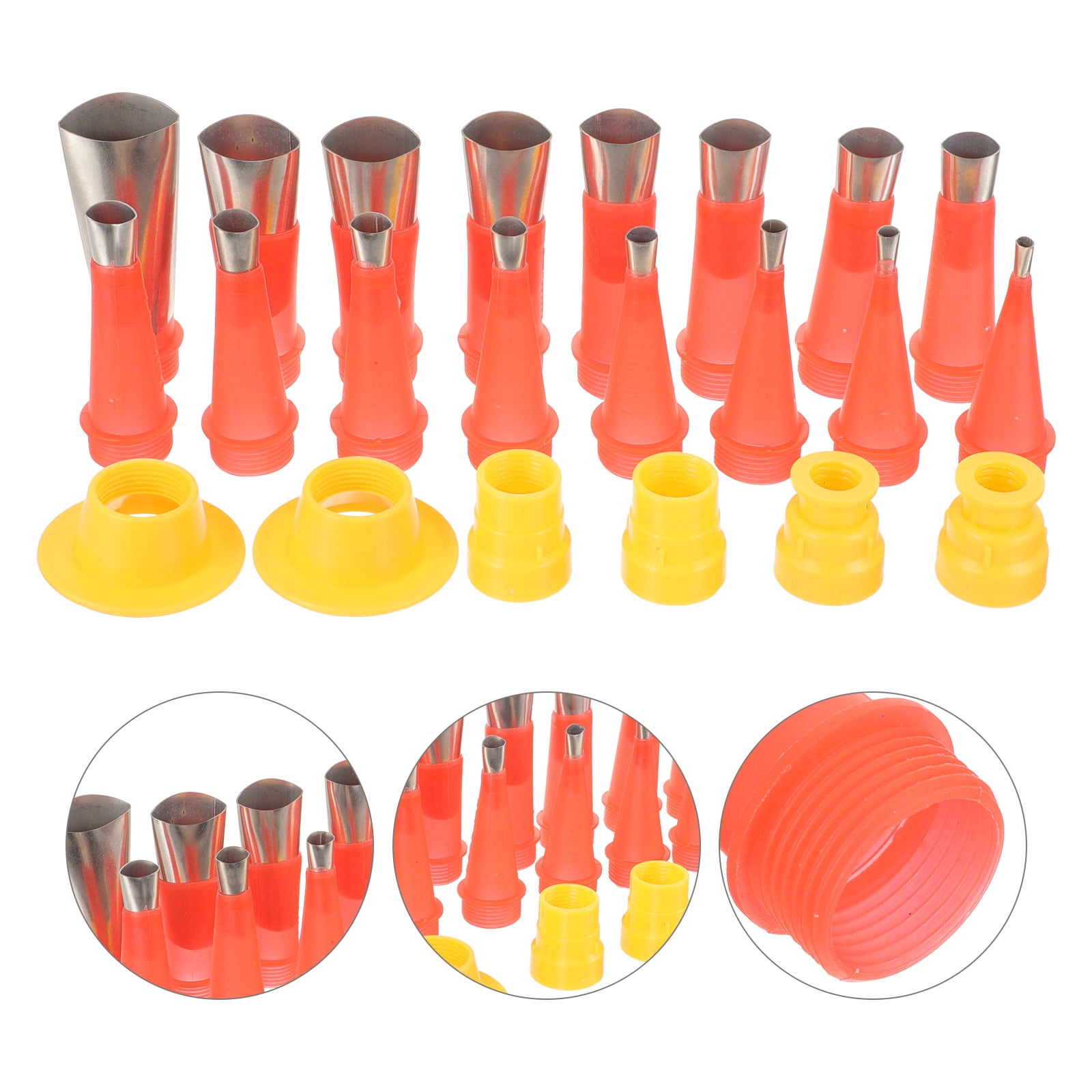 UPOUART Caulking Nozzle Assorted Color Stainless Steel Silicone ...