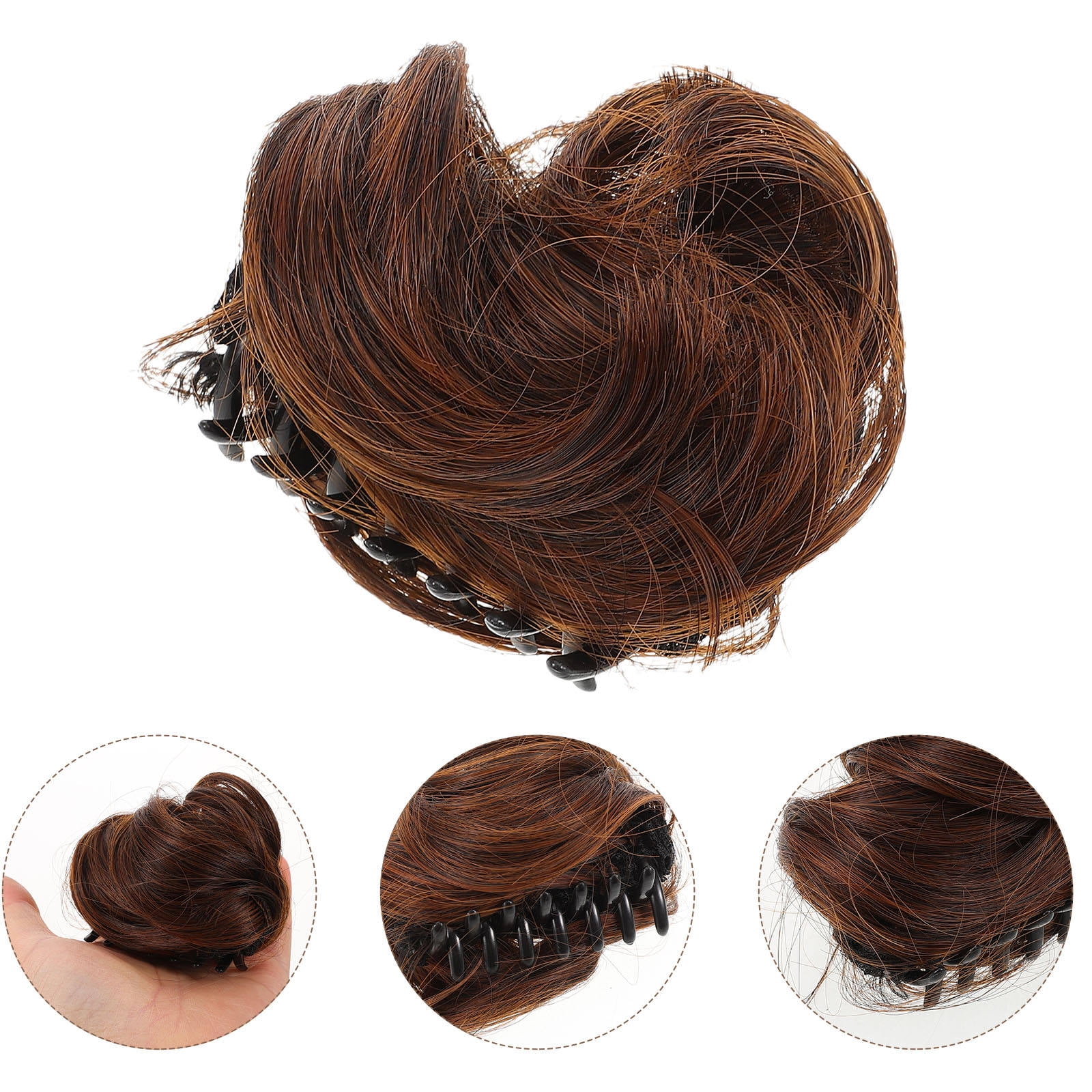 UPOUART Messy Bun Hair Clip Claw Clip Bun Hairpiece High Temperature ...
