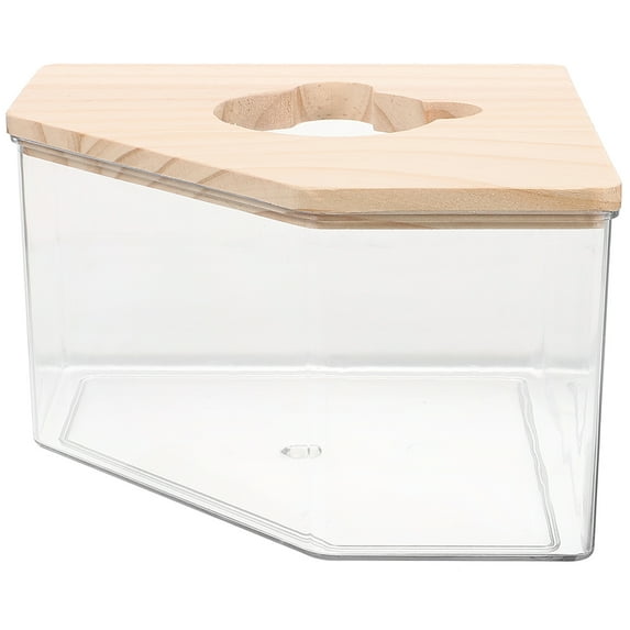 UPOUART Clear Acrylic Sand Bath Container for Hamsters and Small Pets ...
