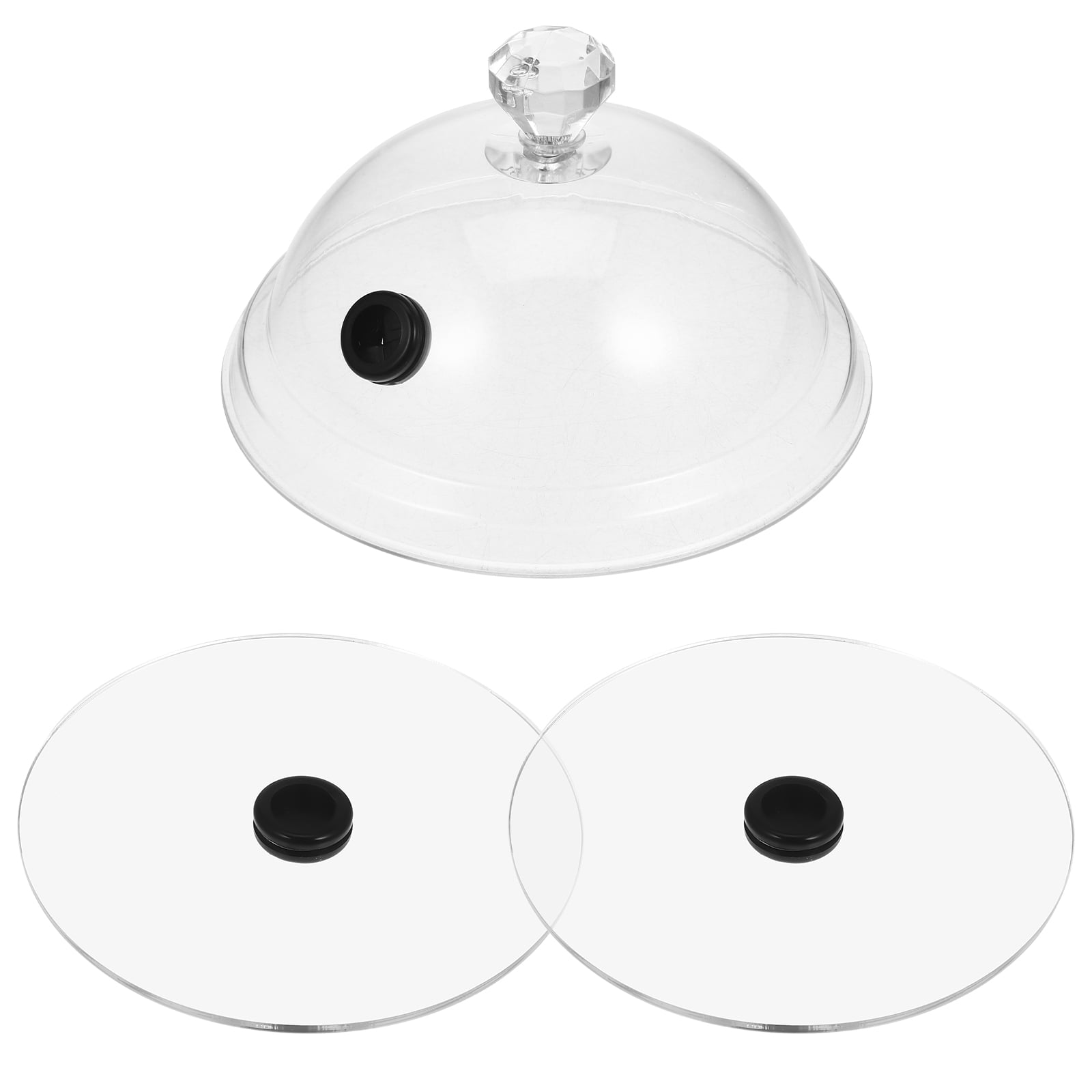 UPOUART Cocktail Smoking Dome 1 Set Acrylic 16X16X10CM 12X12X0.3CM ...