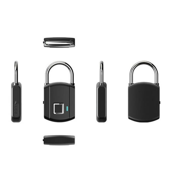 UPOUART Compact Fingerprint Padlock with USB Recharge Function for ...