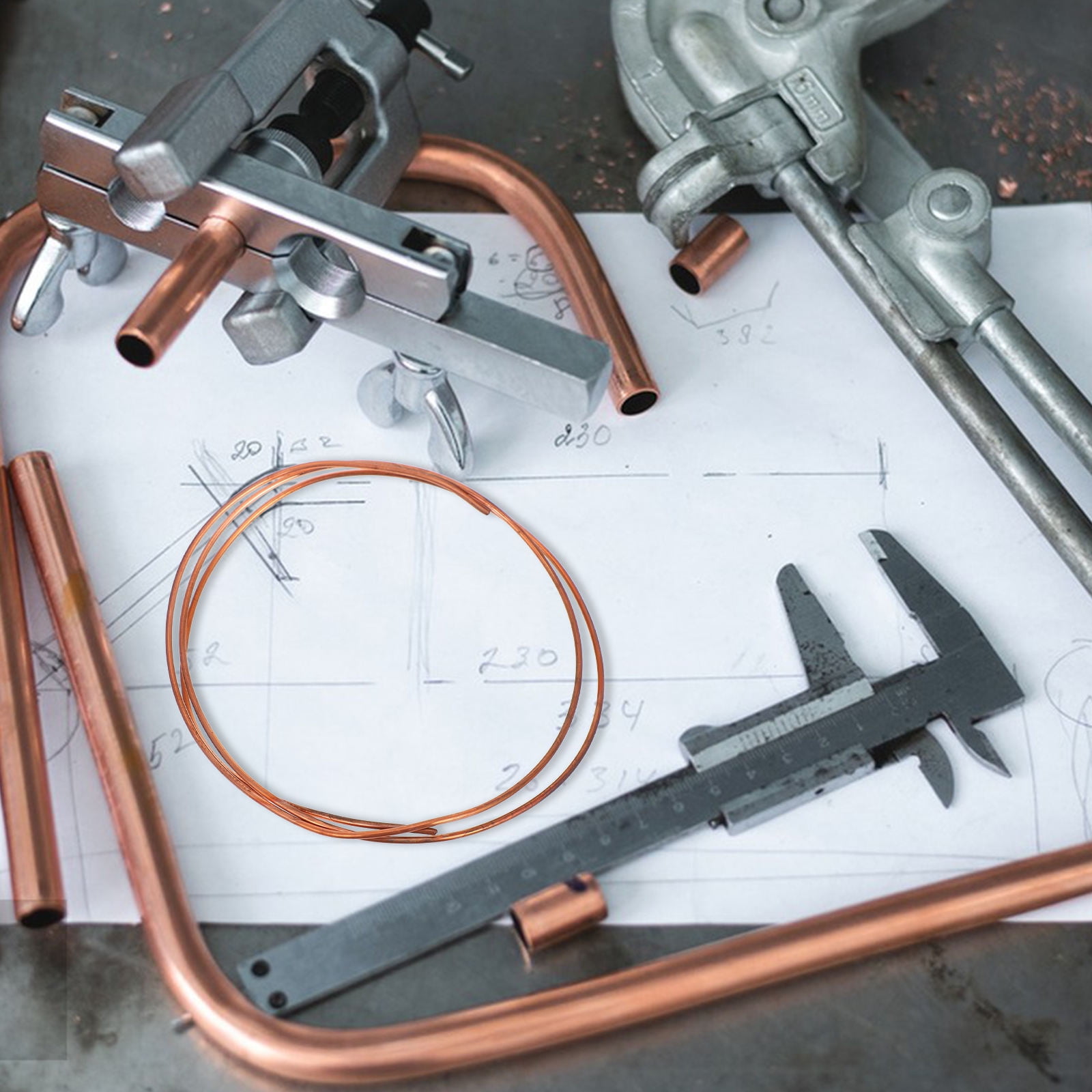 UPOUART Copper Pipe Refrigeration Units Yellow Refrigeration ...