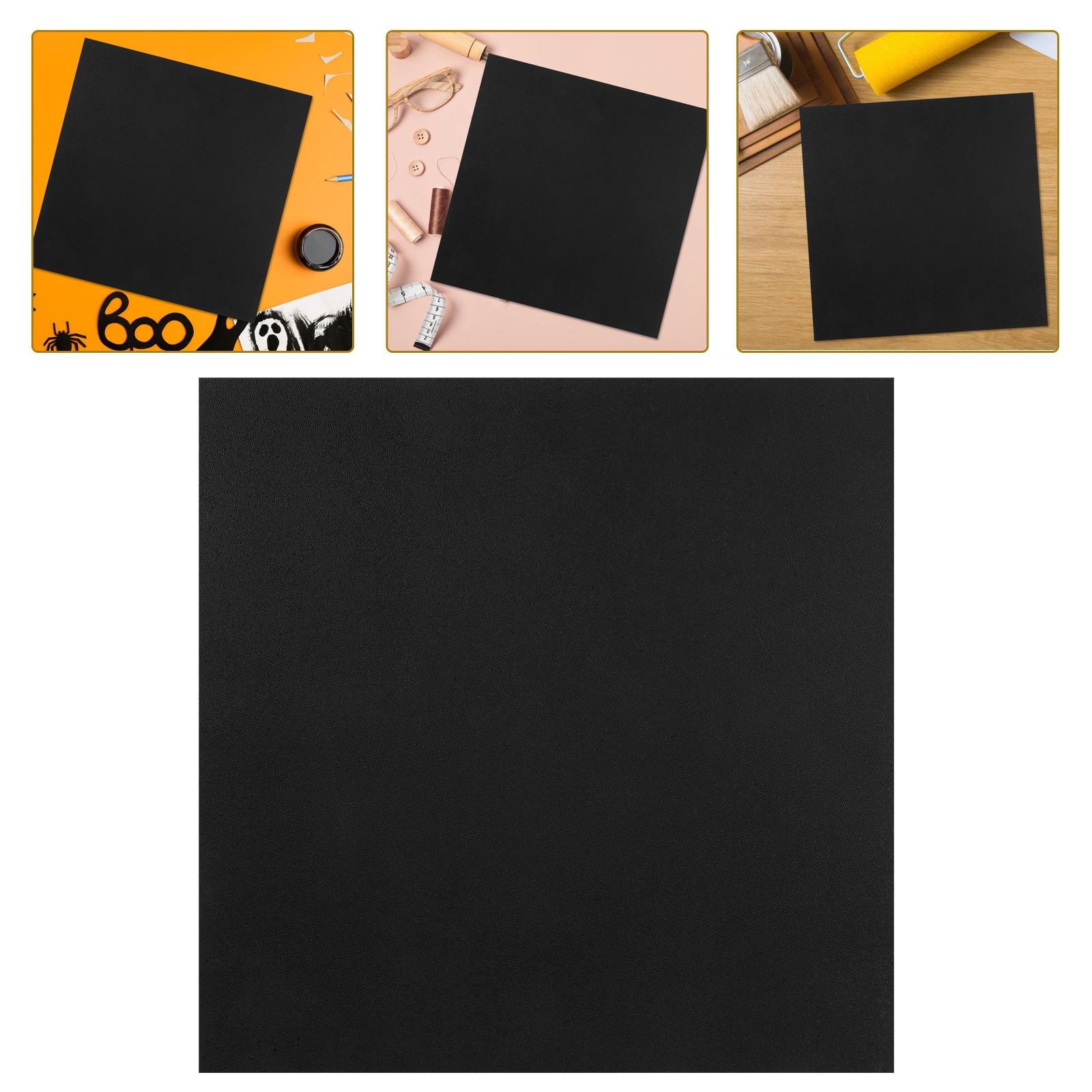 UPOUART Craft Plastic Sheets Plastic Sheet Panel Black for Making ...