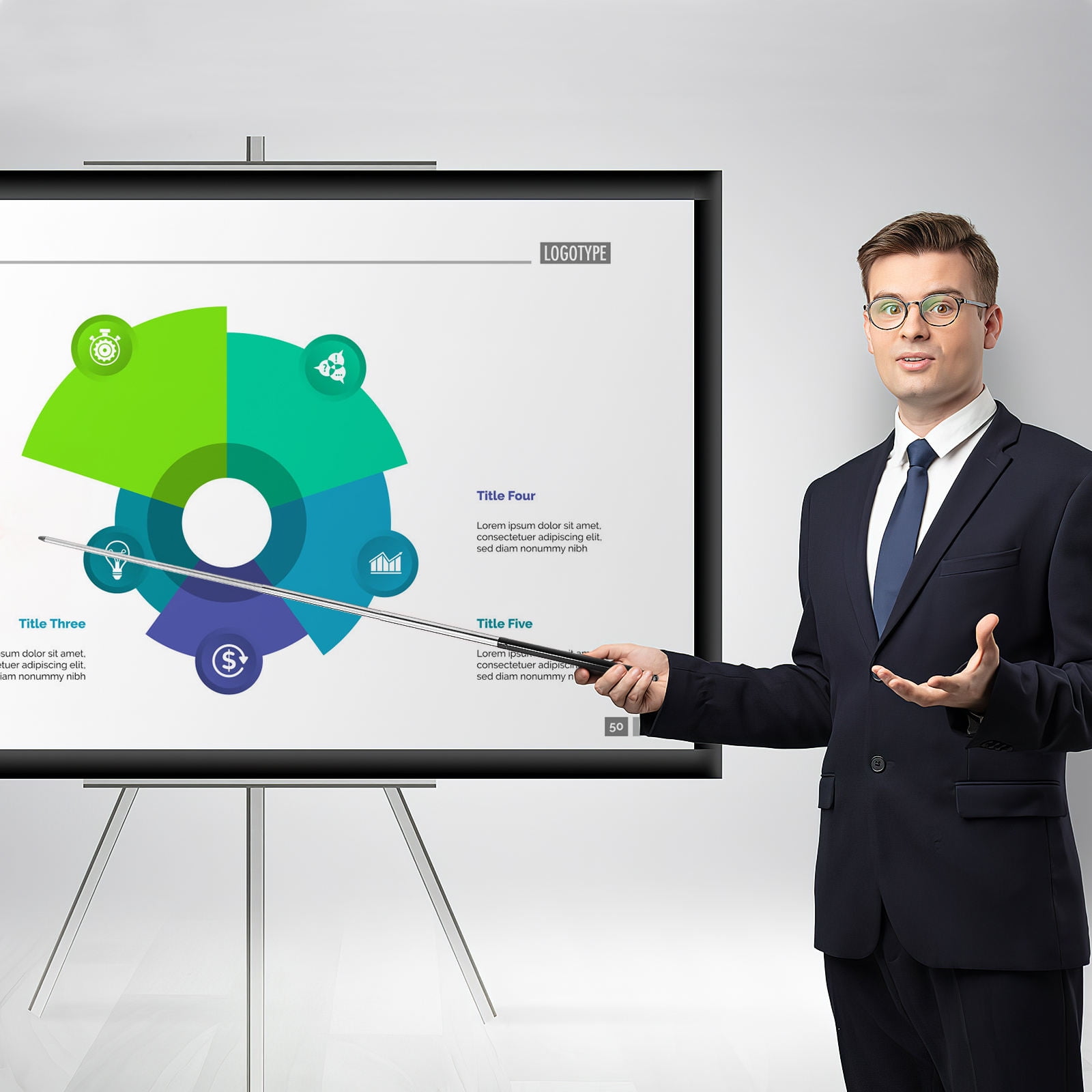 UPOUART Cylindrical Black Stainless Steel Telescopic Teachers Finger ...