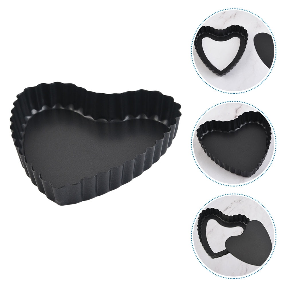 UPOUART Decorative Heart Shaped Baking Tin Carbon Steel Quick Cooling ...