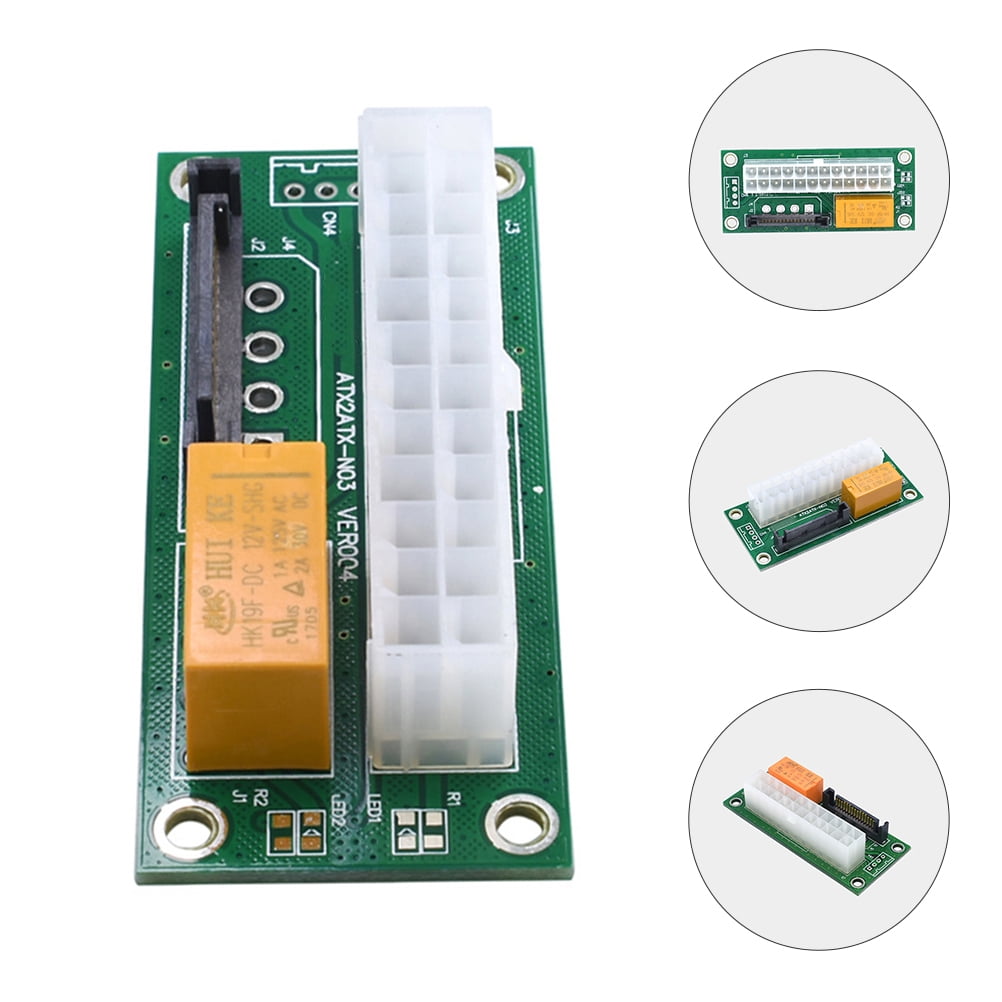 UPOUART Dual Power Supply Adapter for Computer with Synchronous Startup ...