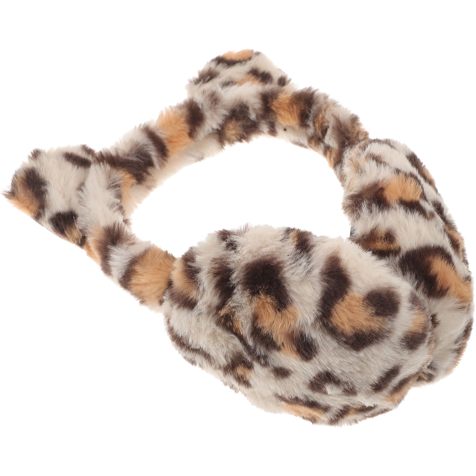 UPOUART Winter Ear Muff Leopard Print Furry Ear Warmer Suitable for ...