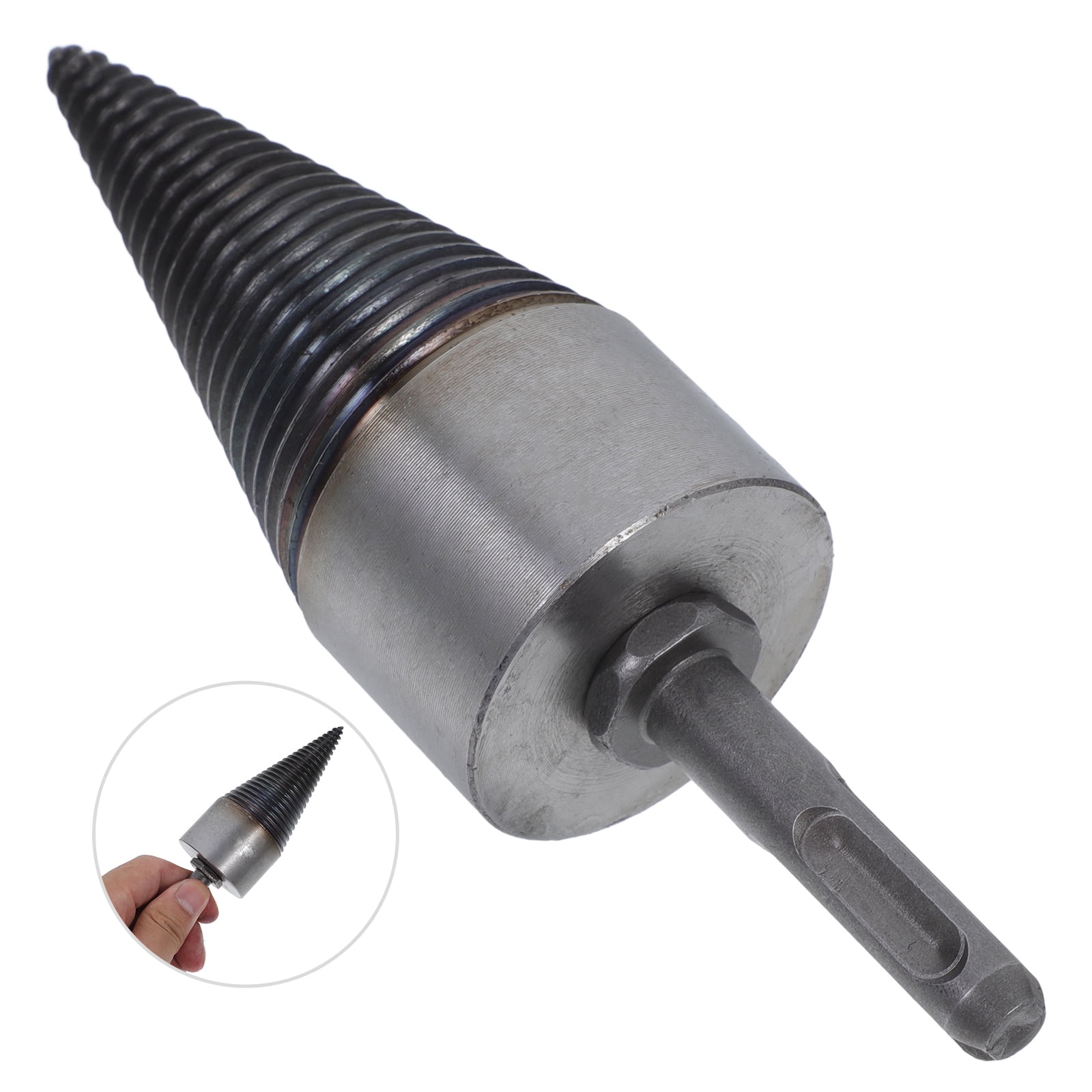 UPOUART Electric Drill Firewood Wood Splitter Bit Dark Grey Carbon ...