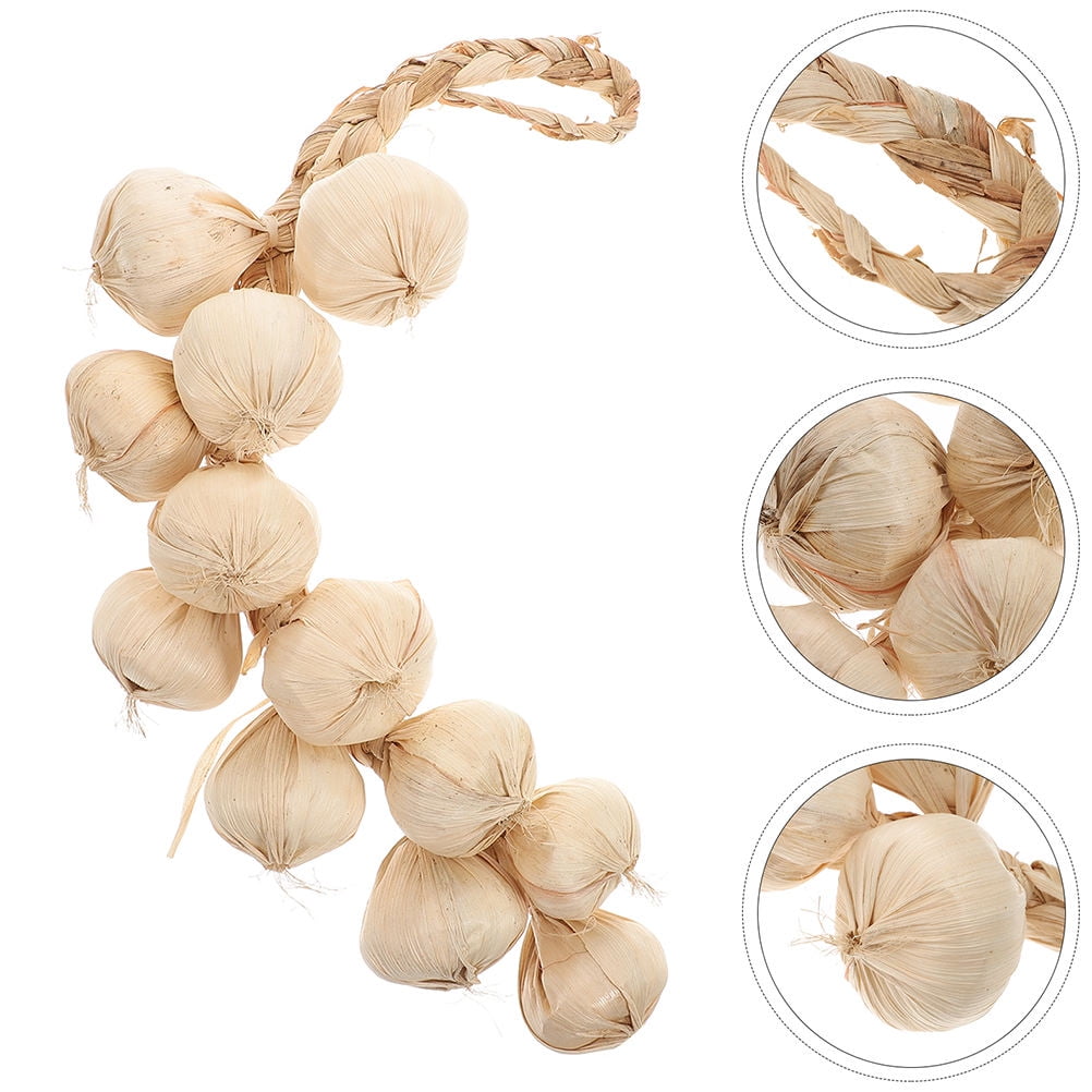 UPOUART Fake Garlic Strings 2Pcs for Vegetable Model and Lifelike Fake ...